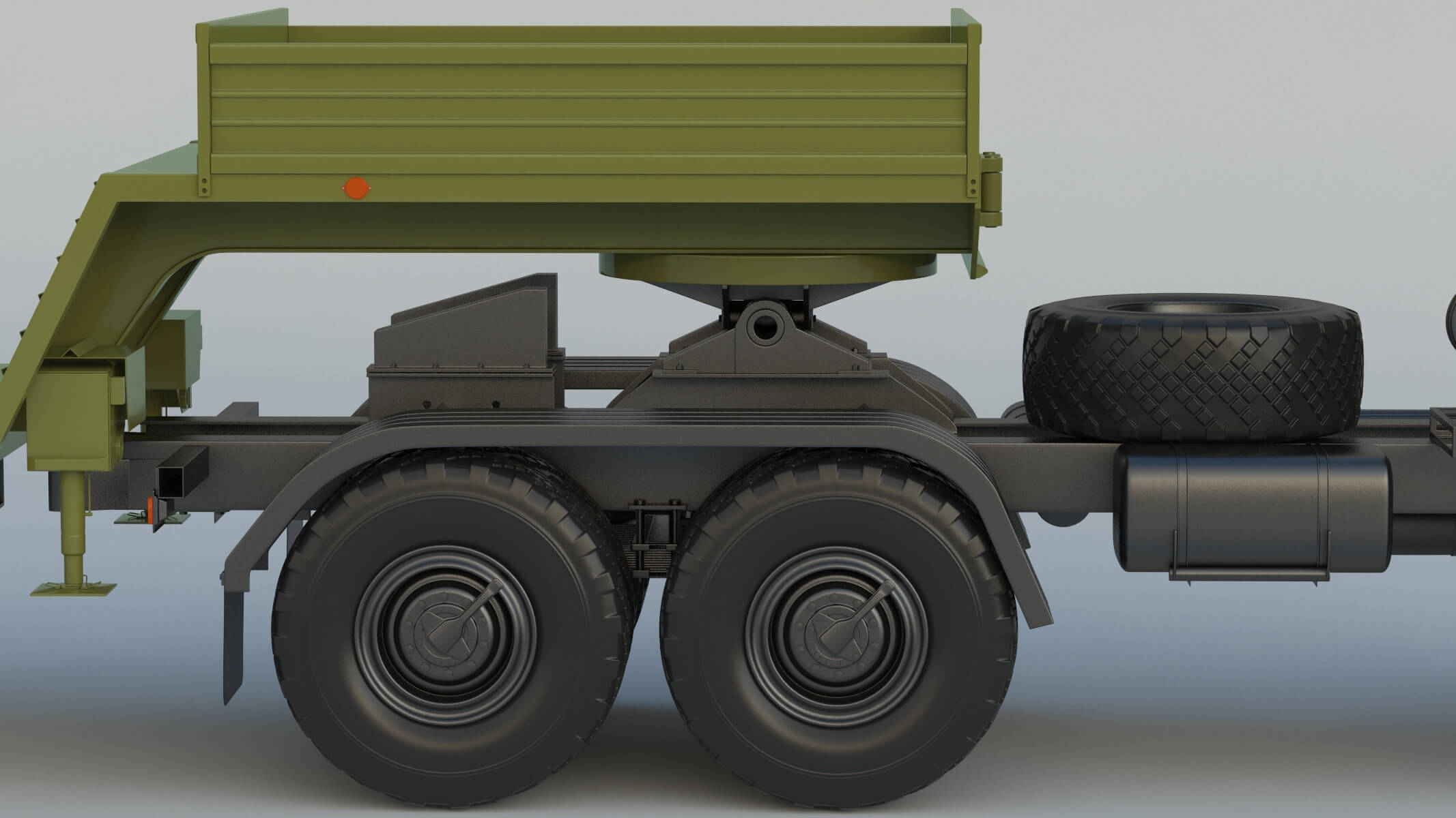 Kamaz 65225 Tank Transporter - 3D Model by frezzy