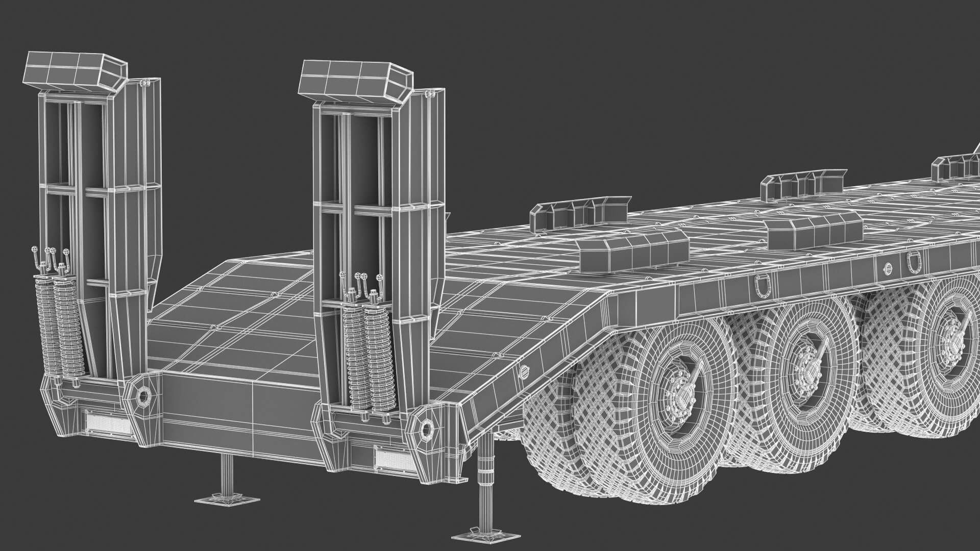 Kamaz 65225 Tank Transporter - 3D Model by frezzy
