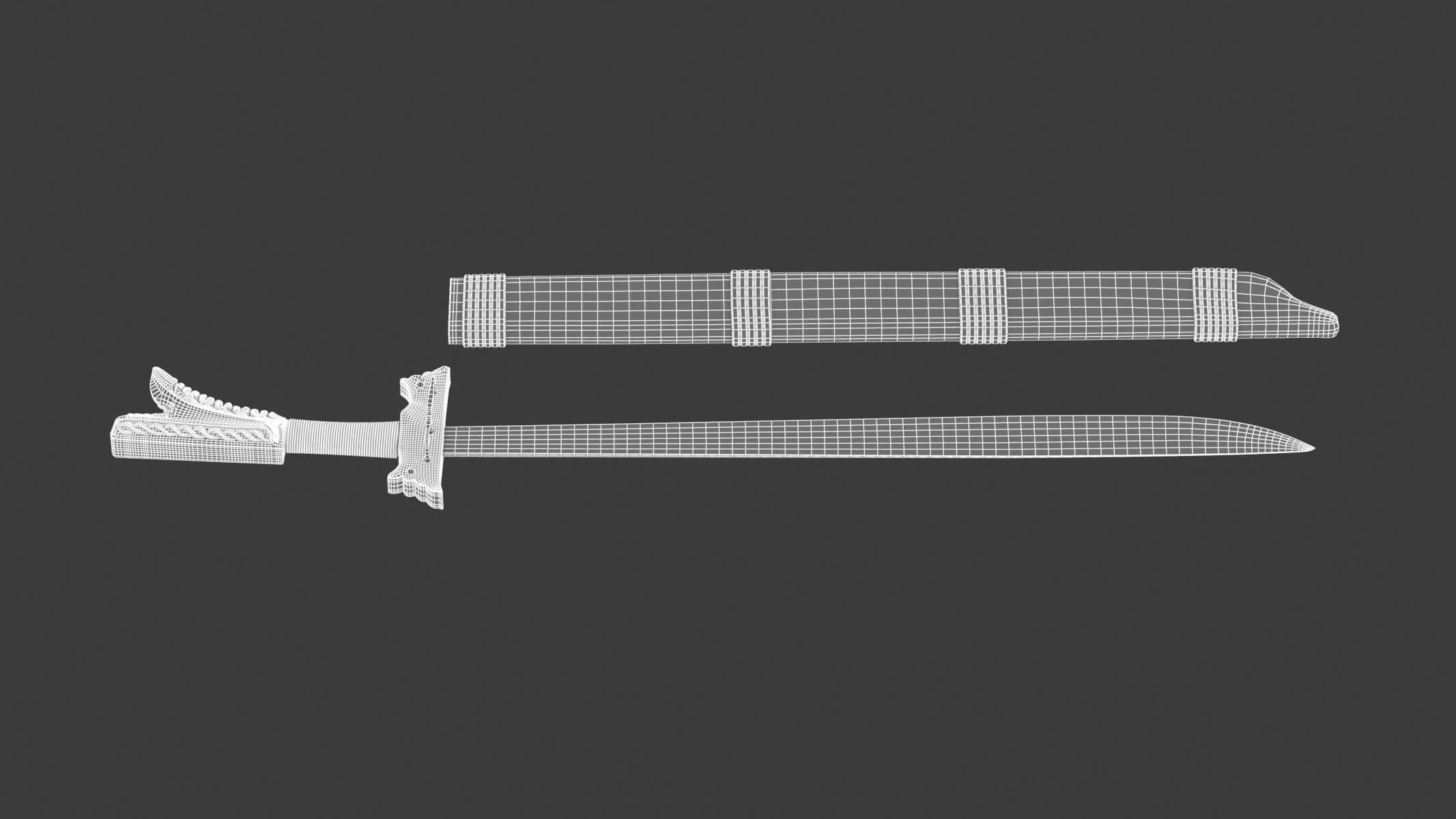 Kampilan Sword - 3D Model by frezzy
