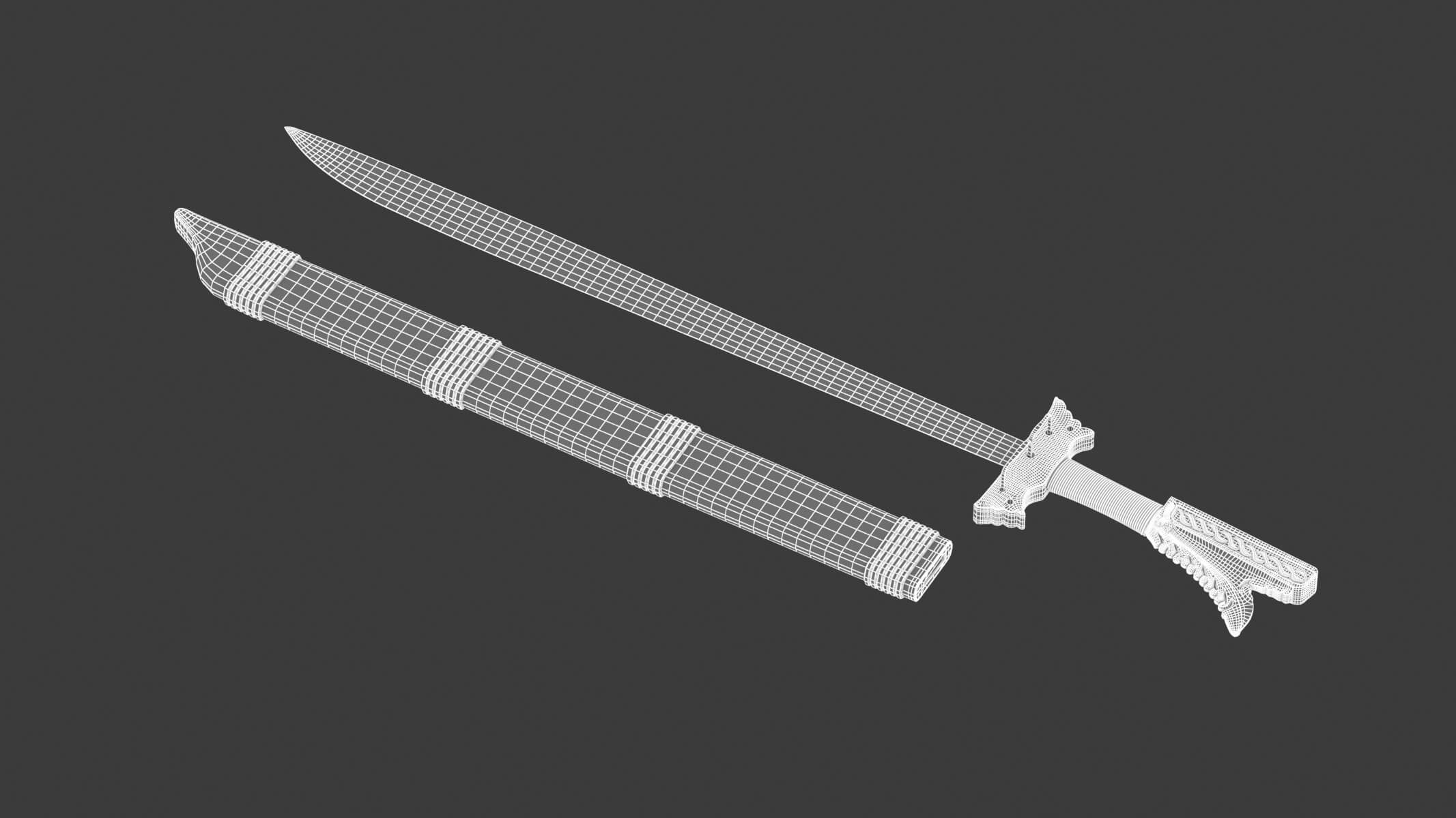 Kampilan Sword - 3D Model by frezzy