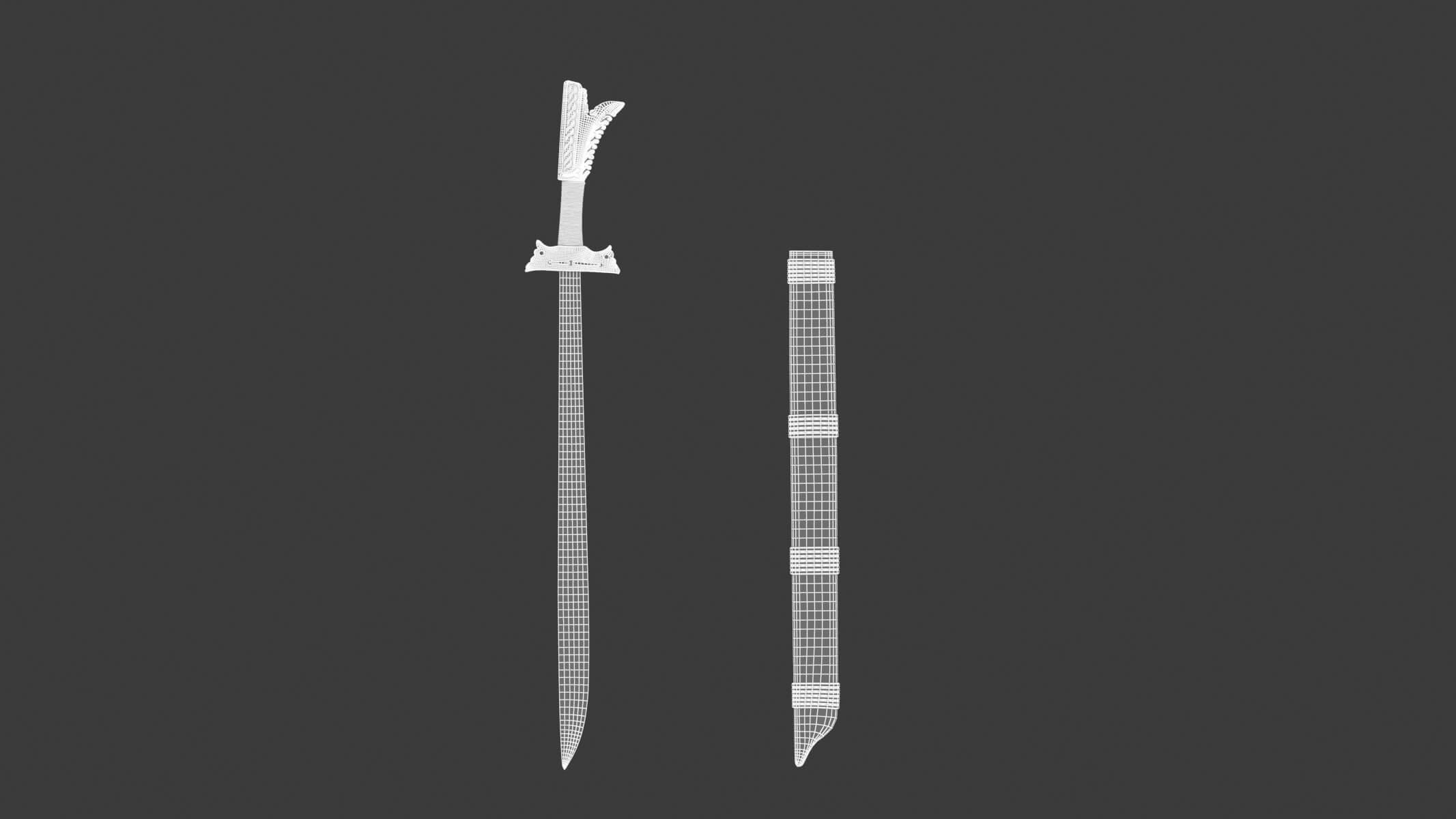 Kampilan Sword - 3D Model by frezzy