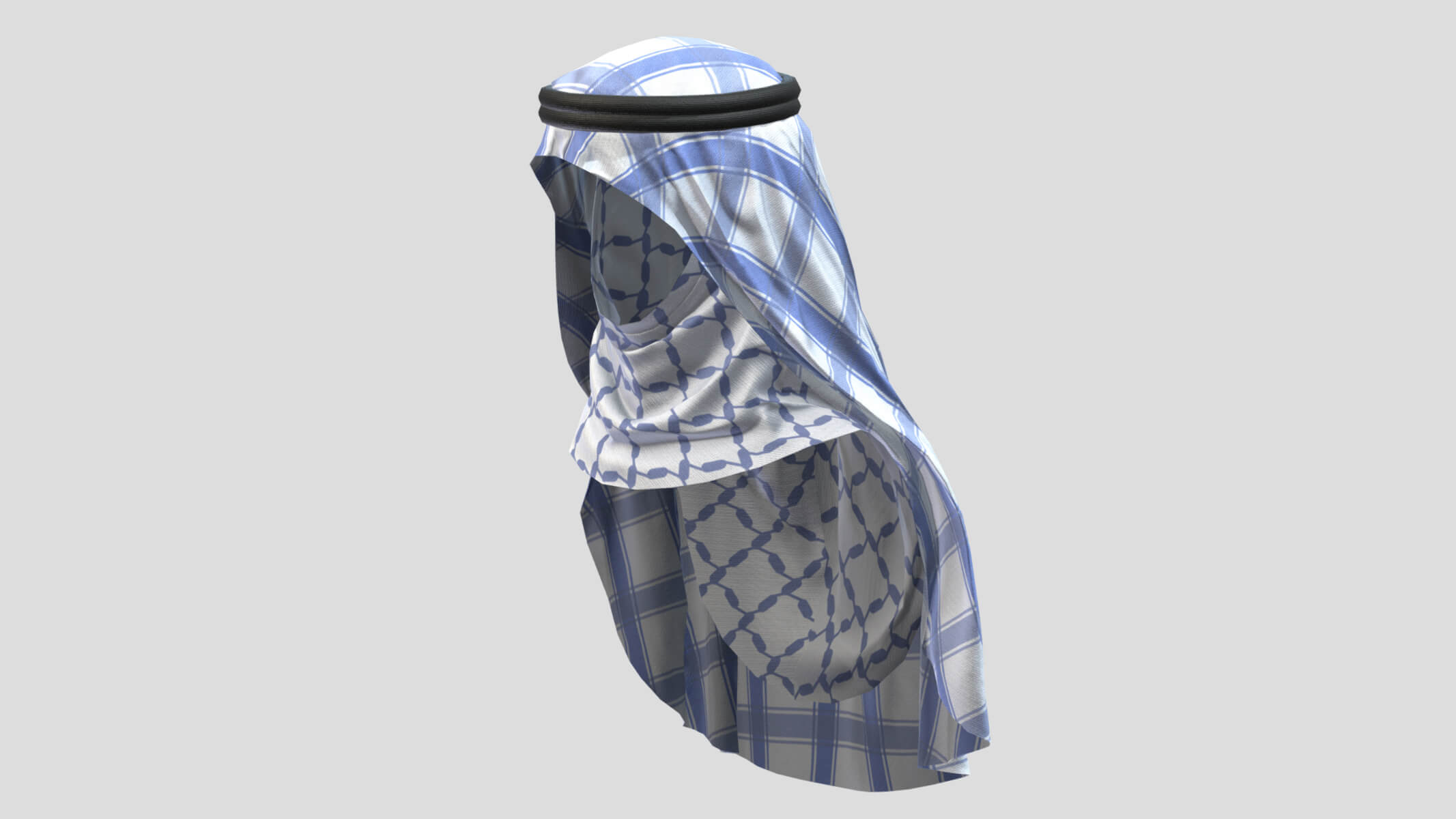 Keffiyeh Hat Low Poly - 3D Model by frezzy