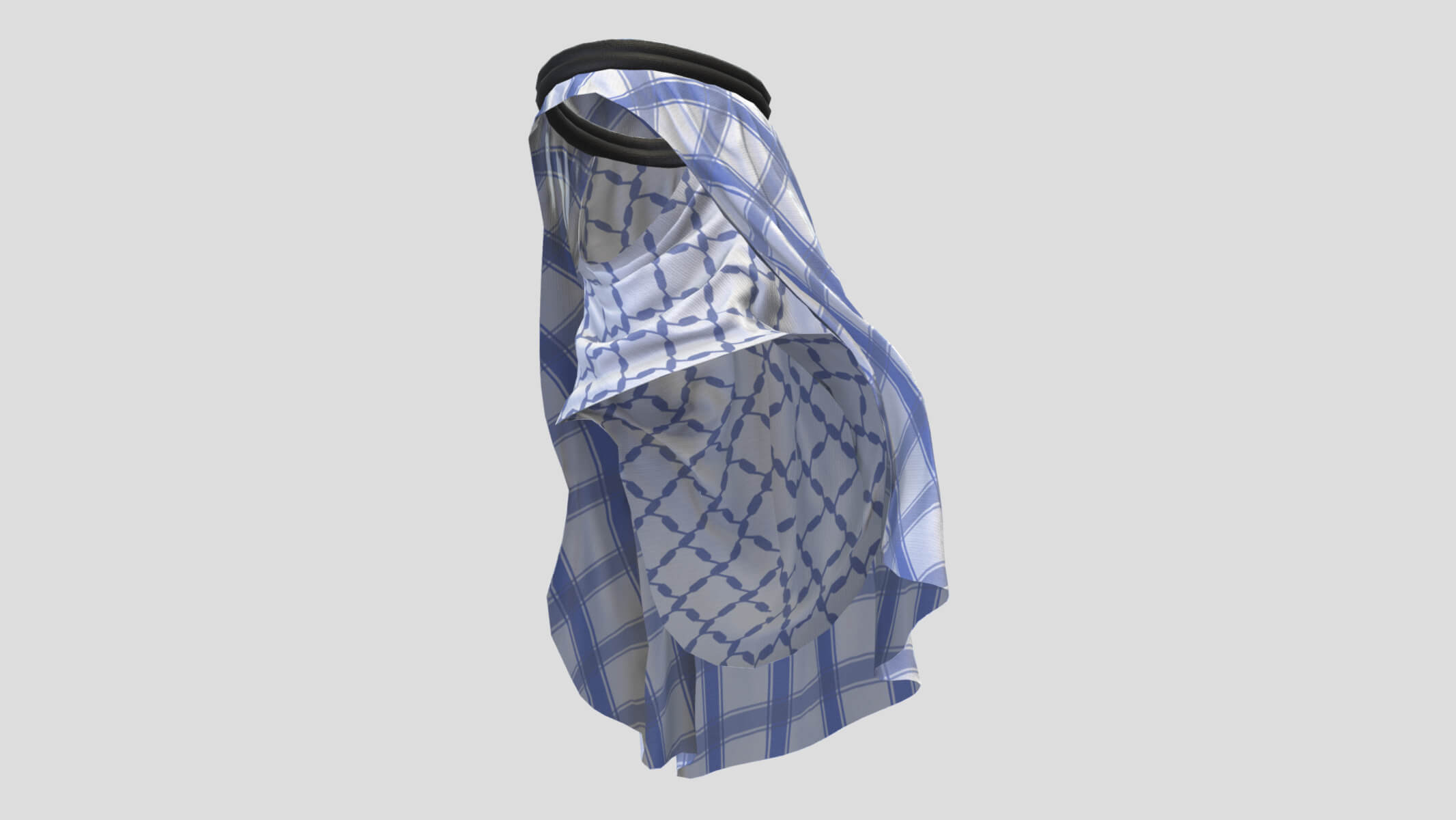 Keffiyeh Hat Low Poly - 3D Model by frezzy