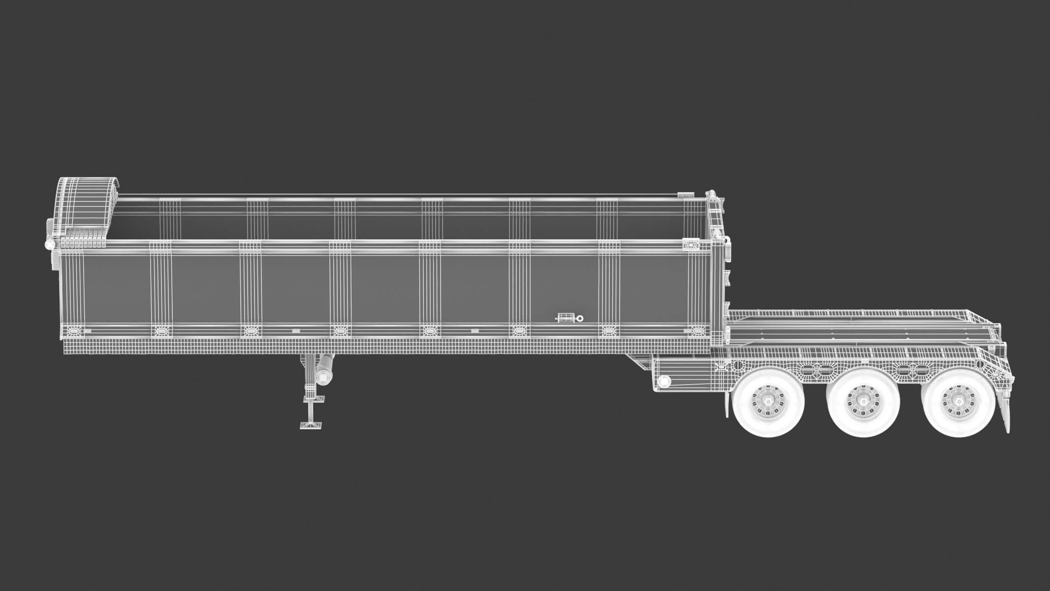 Kennedy Trailer Mining Earthmoving - 3D Model by frezzy