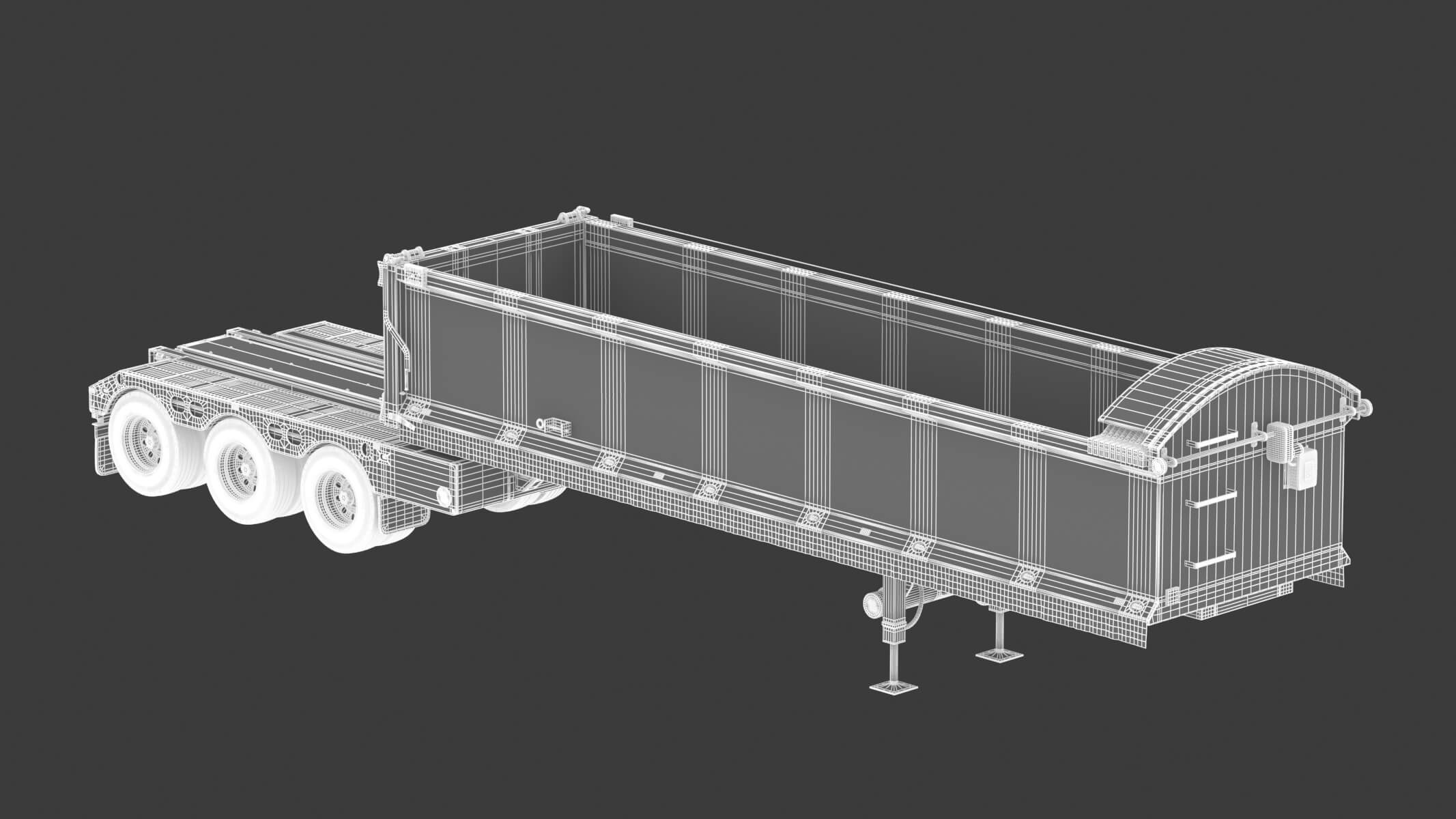 Kennedy Trailer Mining Earthmoving - 3D Model by frezzy