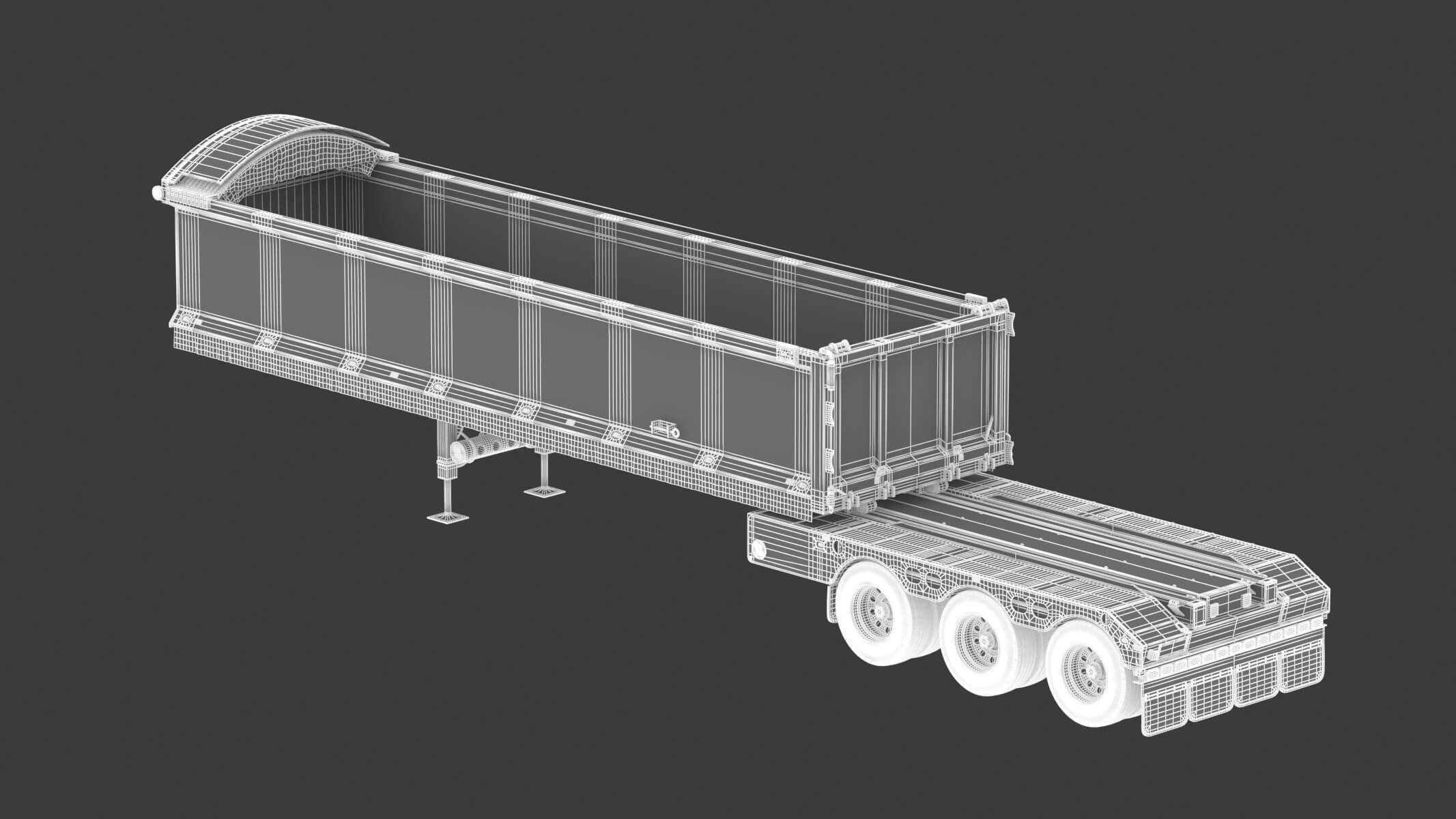 Kennedy Trailer Mining Earthmoving - 3D Model by frezzy
