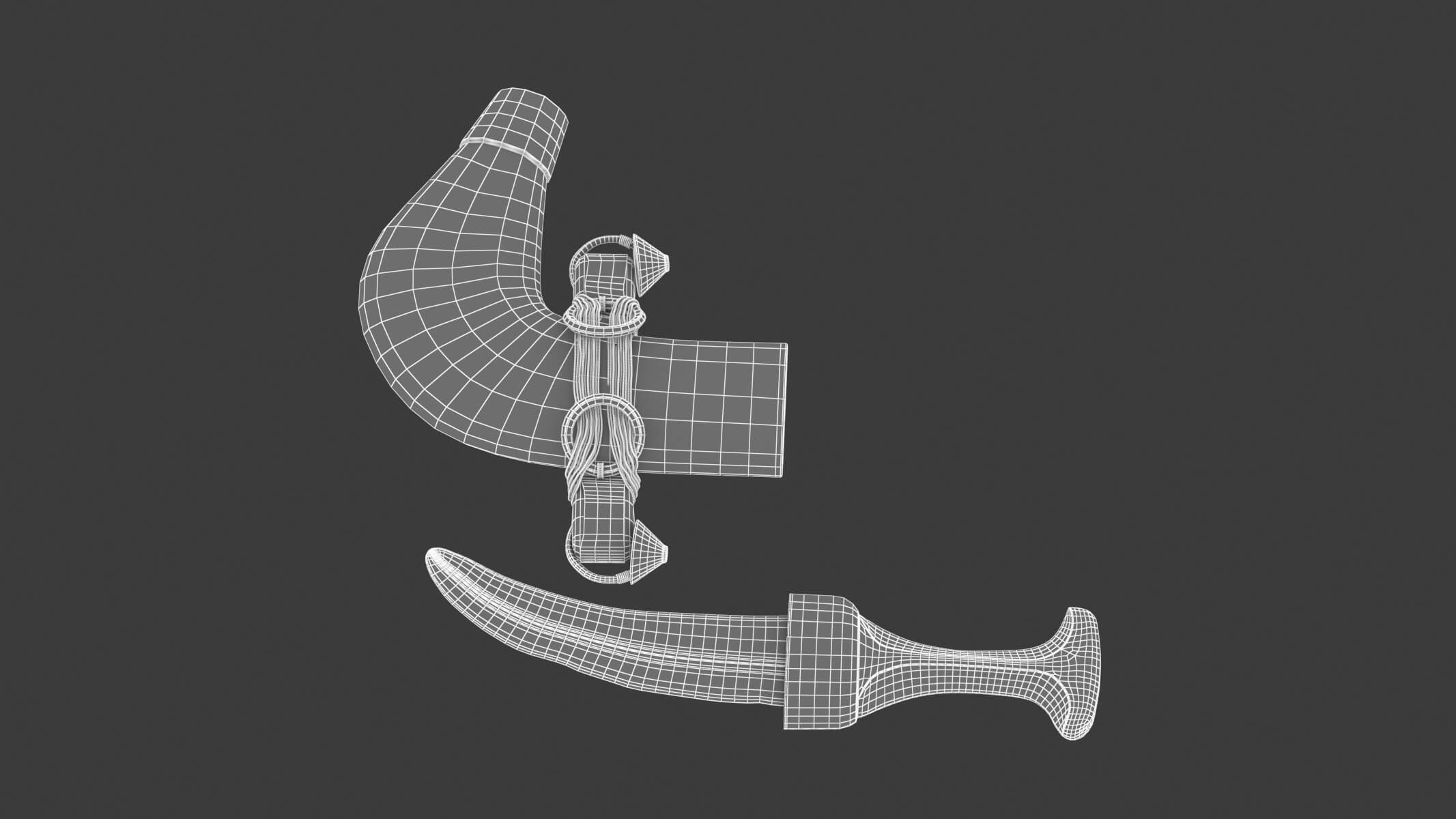 Khanjar - 3D Model by frezzy