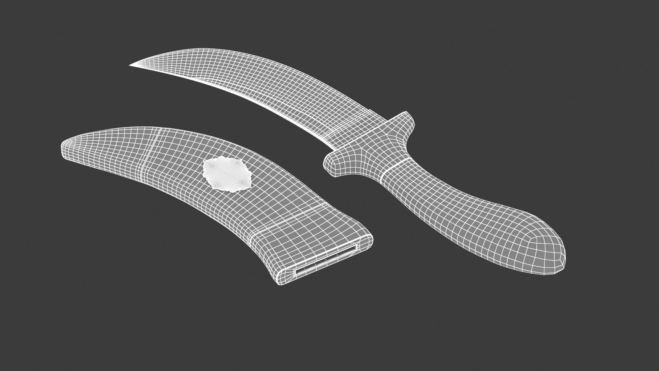 Kirpan Sword - 3D Model by frezzy
