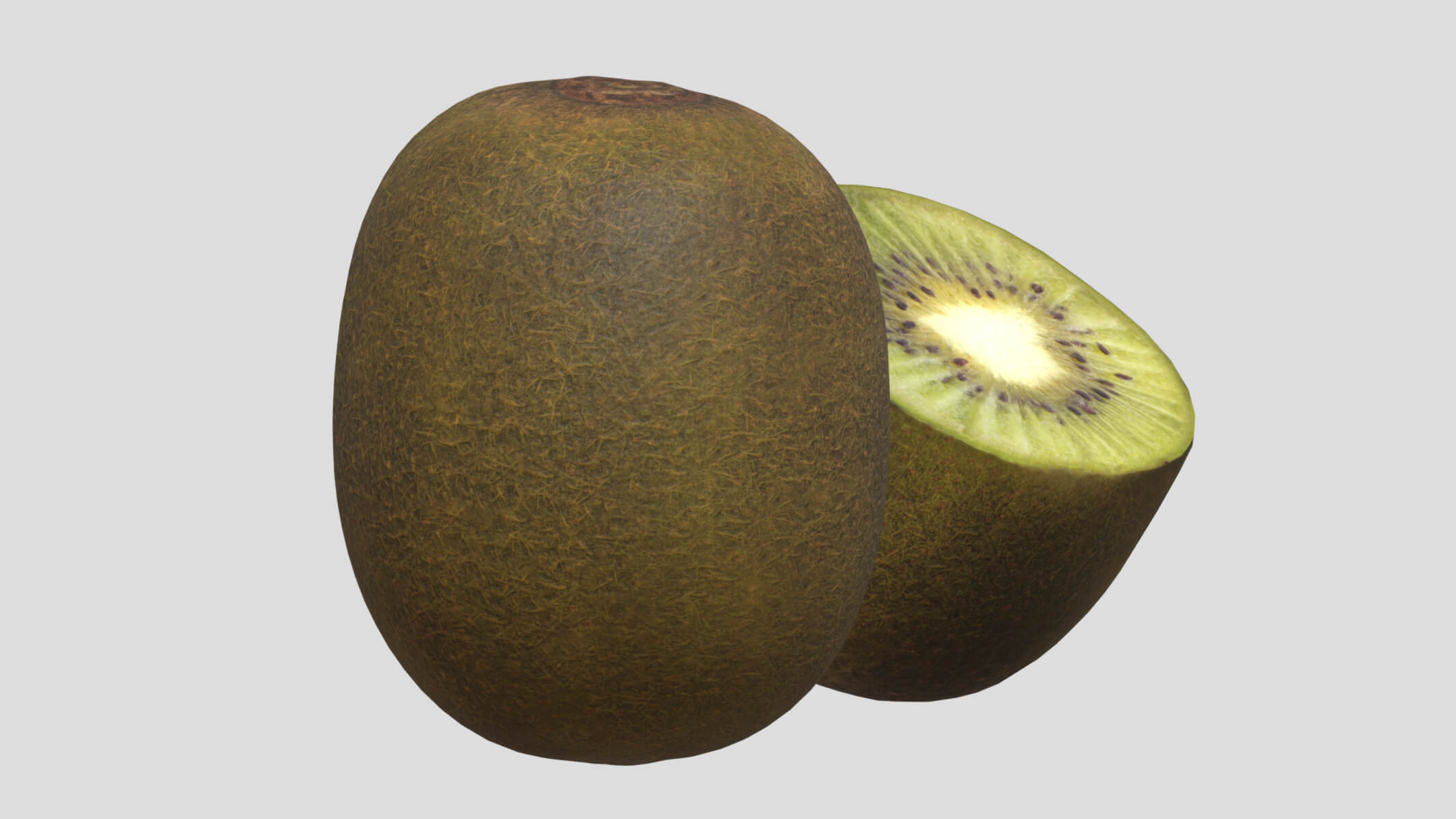 Kiwi Low Poly - 3D Model by frezzy