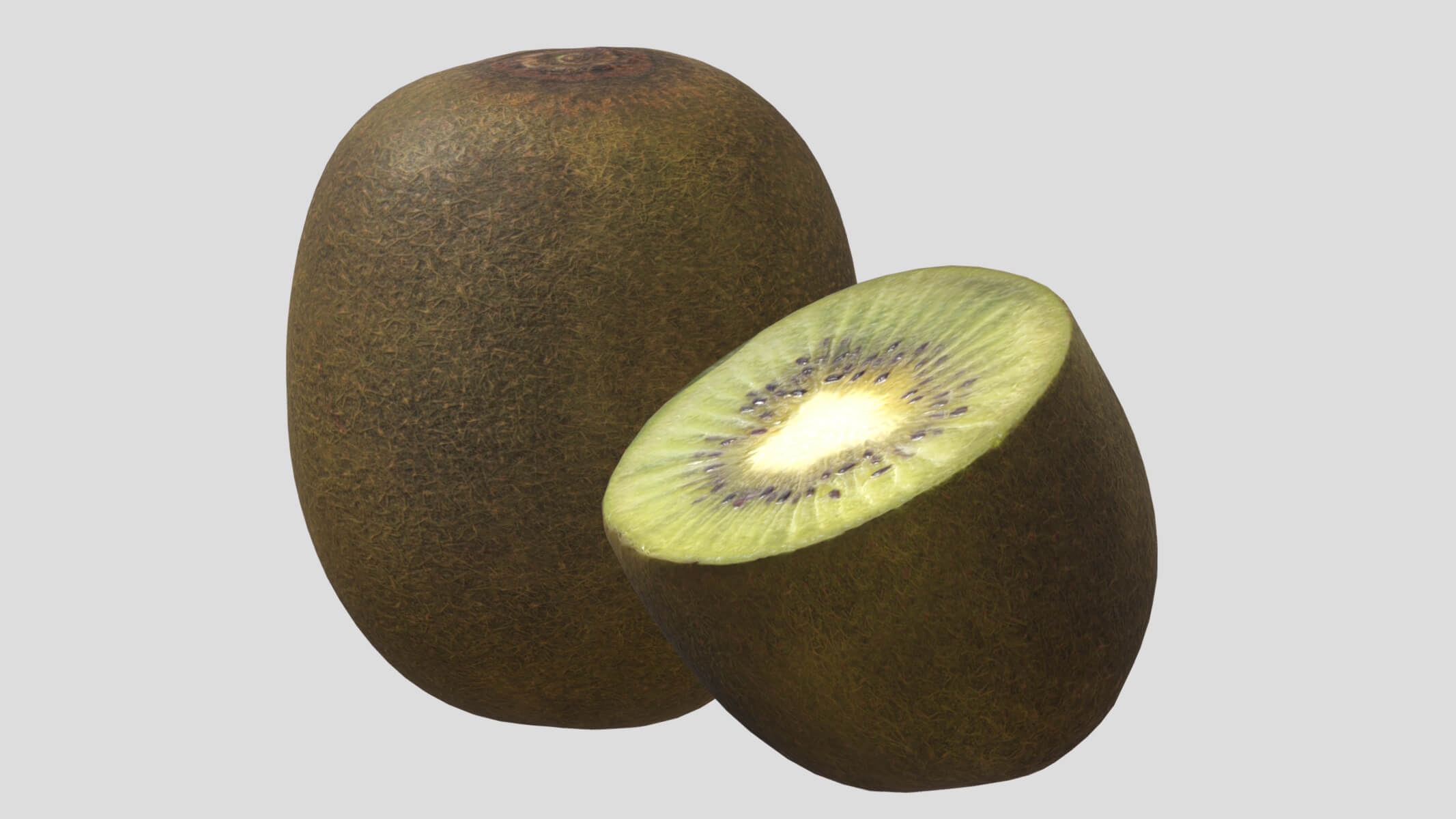 Kiwi Low Poly - 3D Model by frezzy