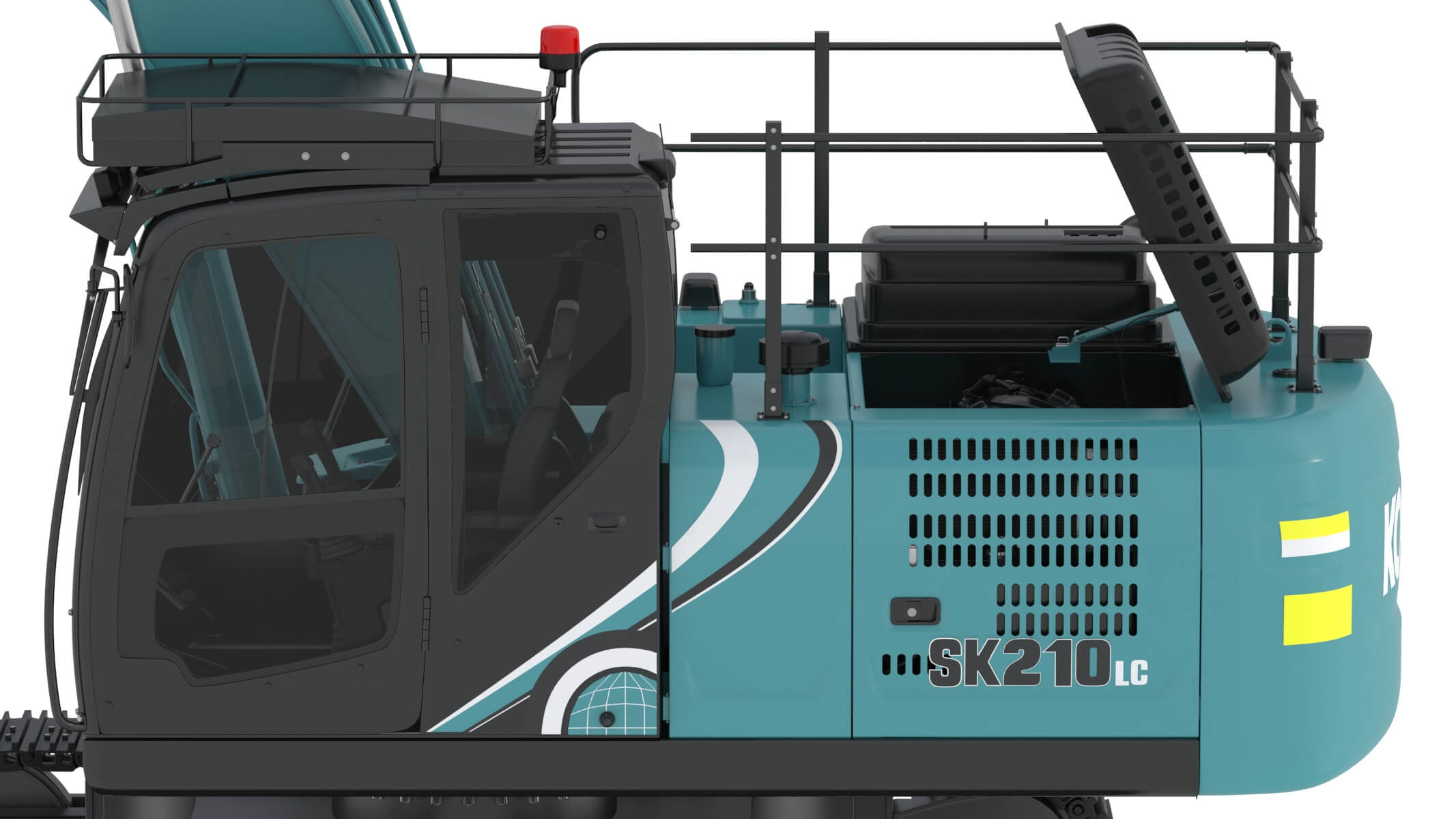 Kobelco Sk210Lc-10 Long Arm 3D Model by frezzy