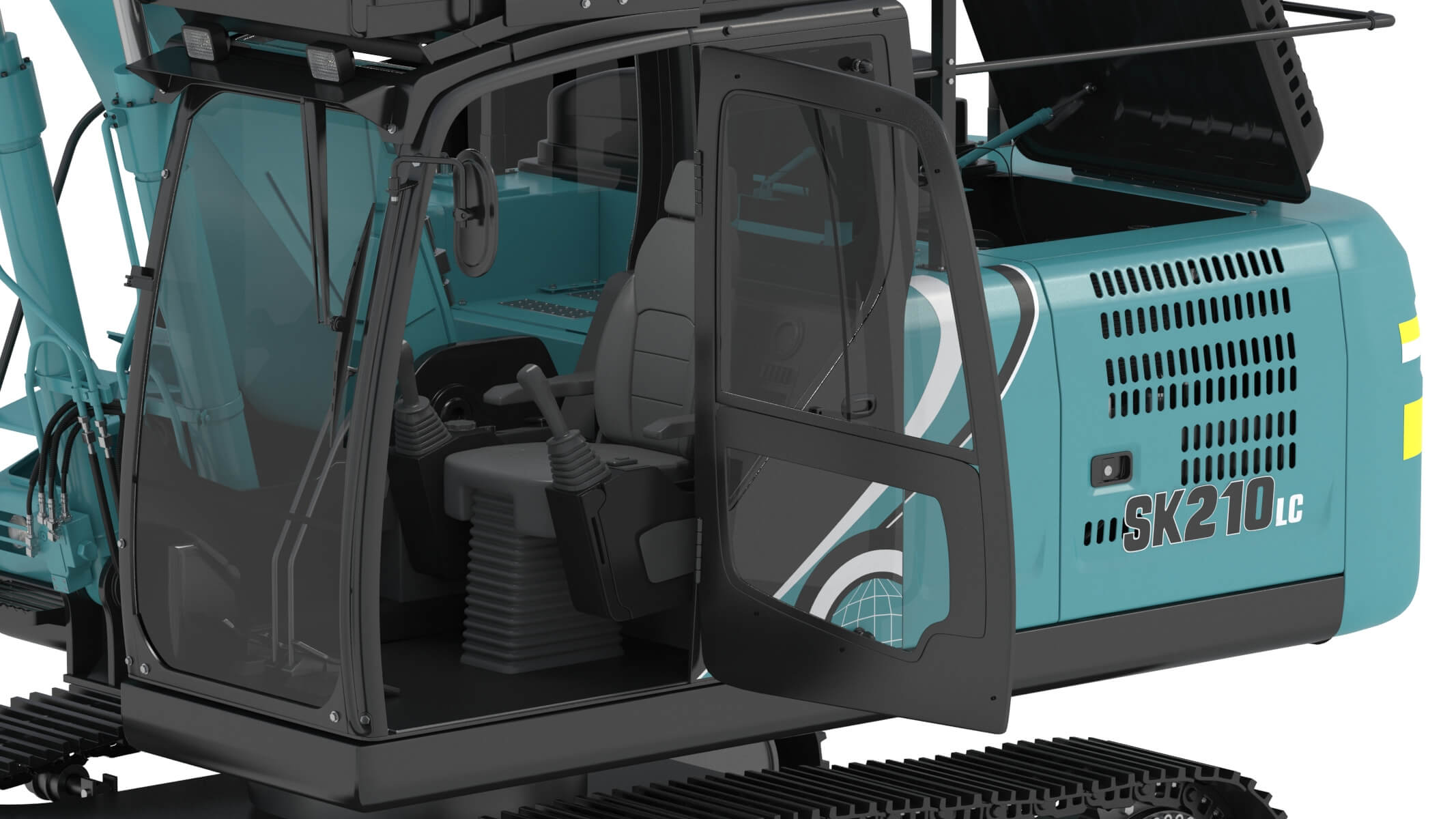 Kobelco Sk210Lc-10 Long Arm 3D Model by frezzy