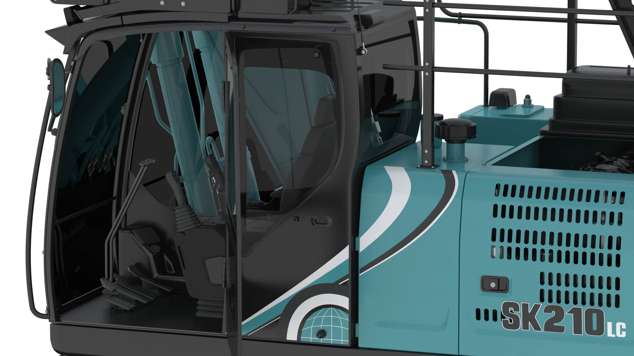 Kobelco Sk210Lc-10 Long Arm 3D Model by frezzy