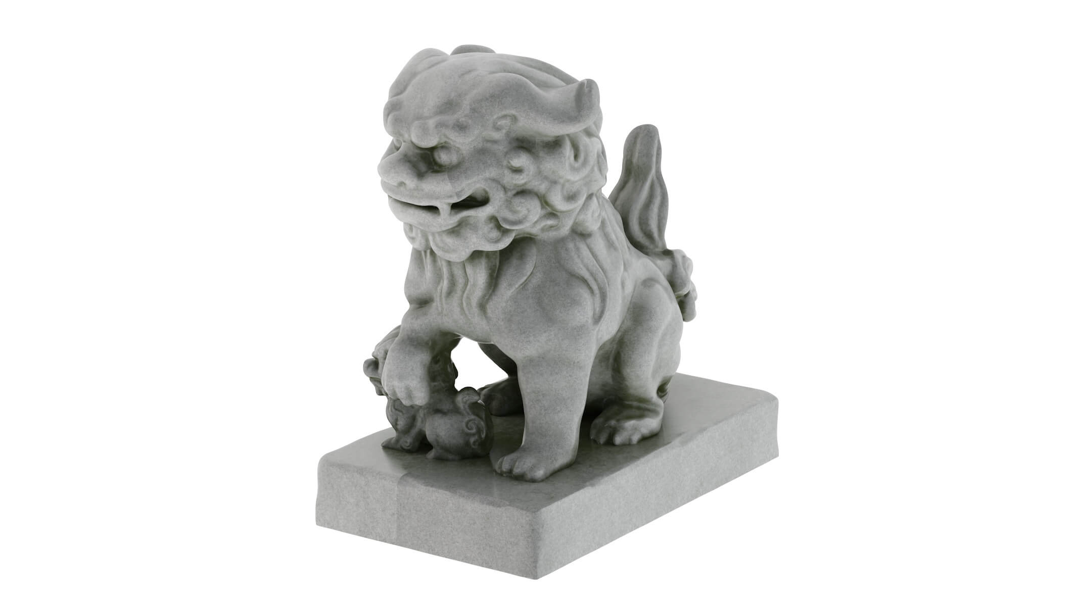 Komainu Statue - 3D Model by frezzy