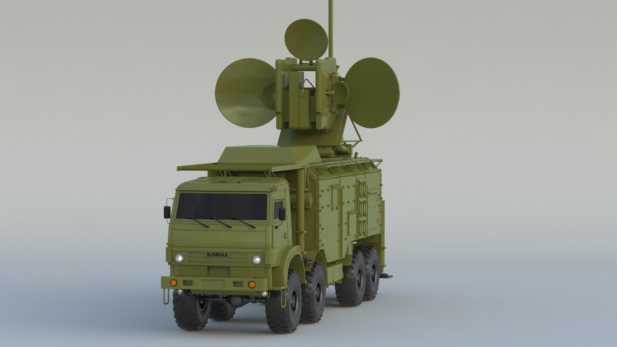 Krasukha Electronic Warfare System - 3D Model by frezzy
