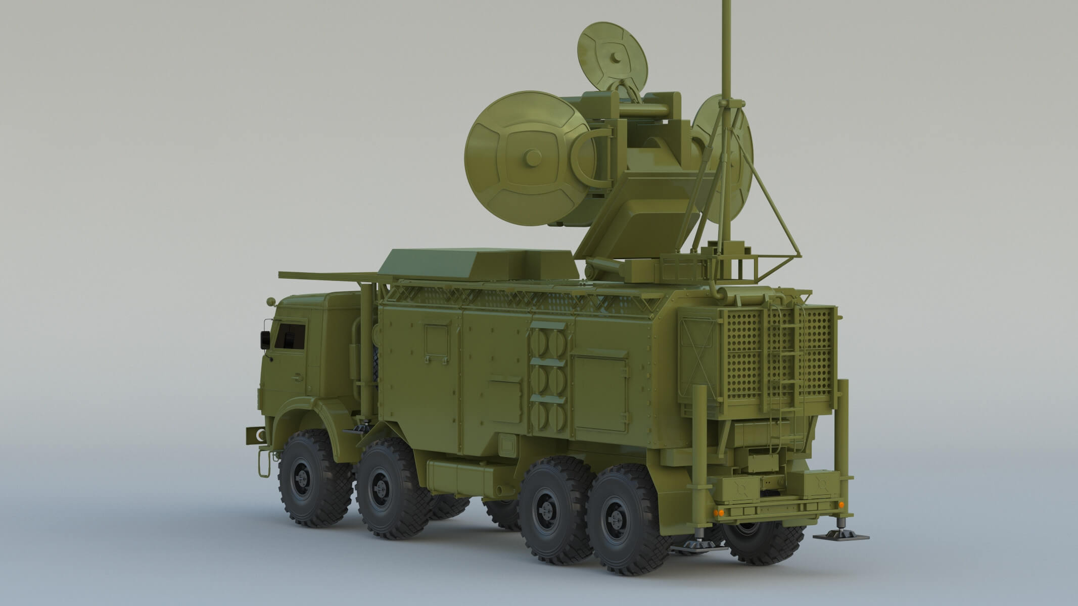 Krasukha Electronic Warfare System - 3D Model by frezzy