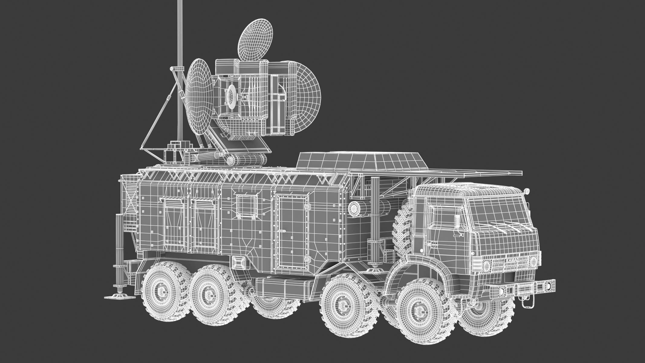 Krasukha Electronic Warfare System - 3D Model by frezzy