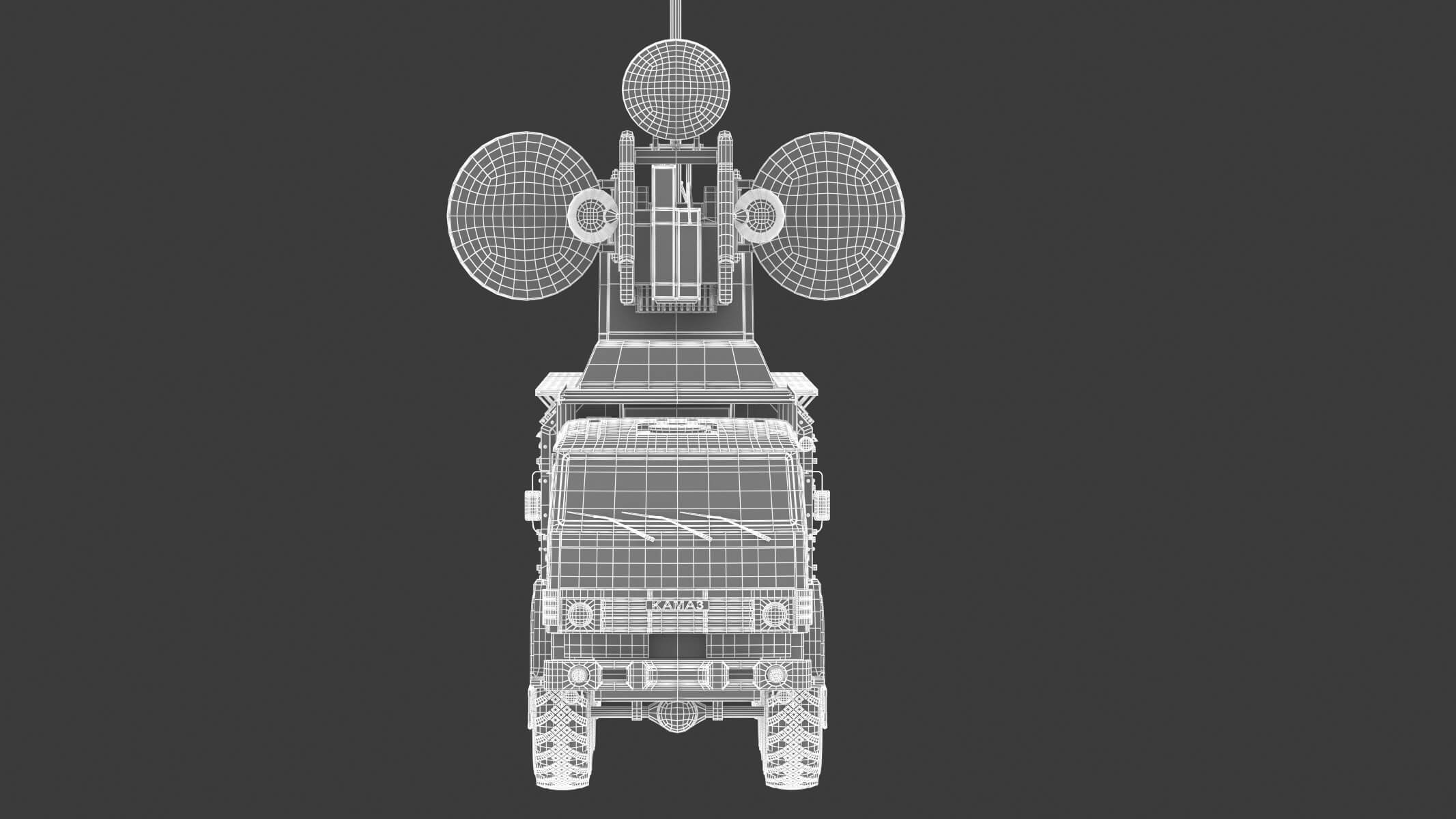 Krasukha Electronic Warfare System - 3D Model by frezzy