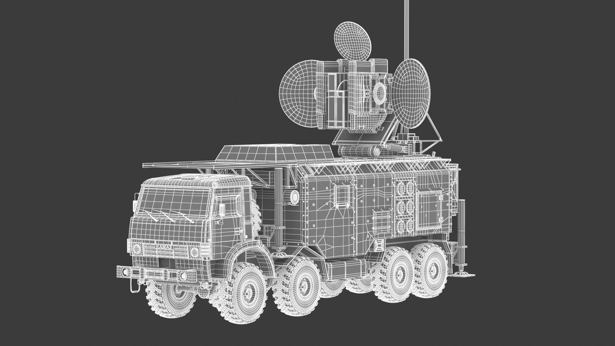 Krasukha Electronic Warfare System - 3D Model by frezzy