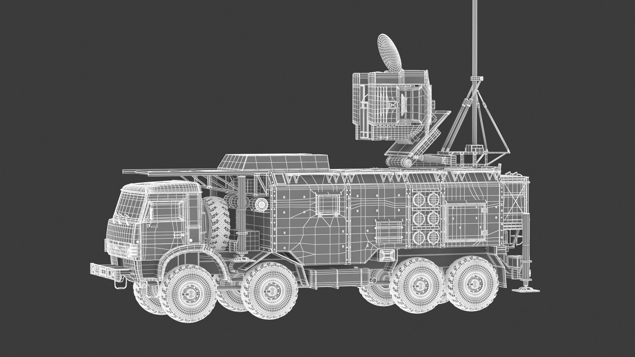 Krasukha Electronic Warfare System - 3D Model by frezzy