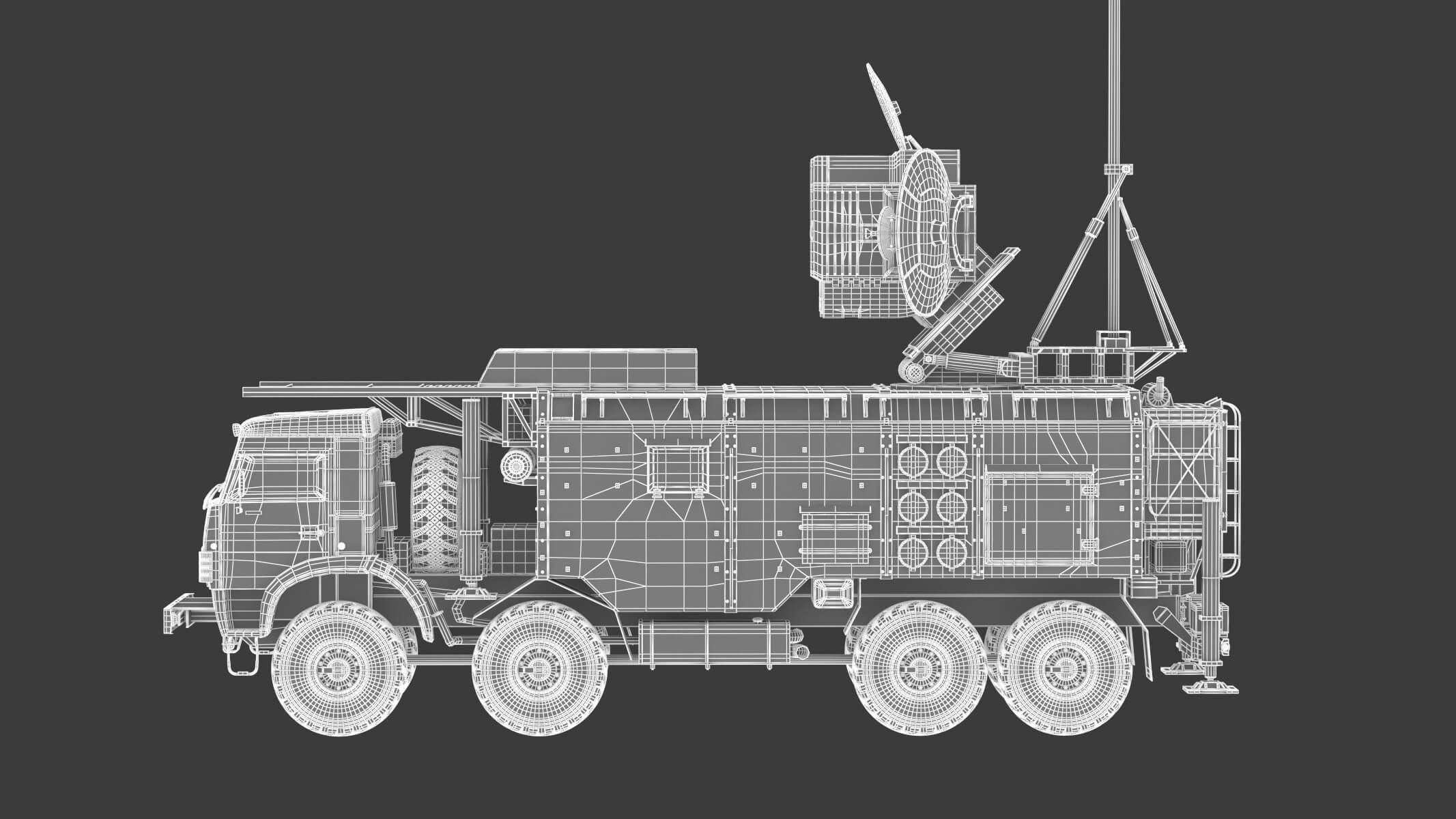 Krasukha Electronic Warfare System - 3D Model by frezzy