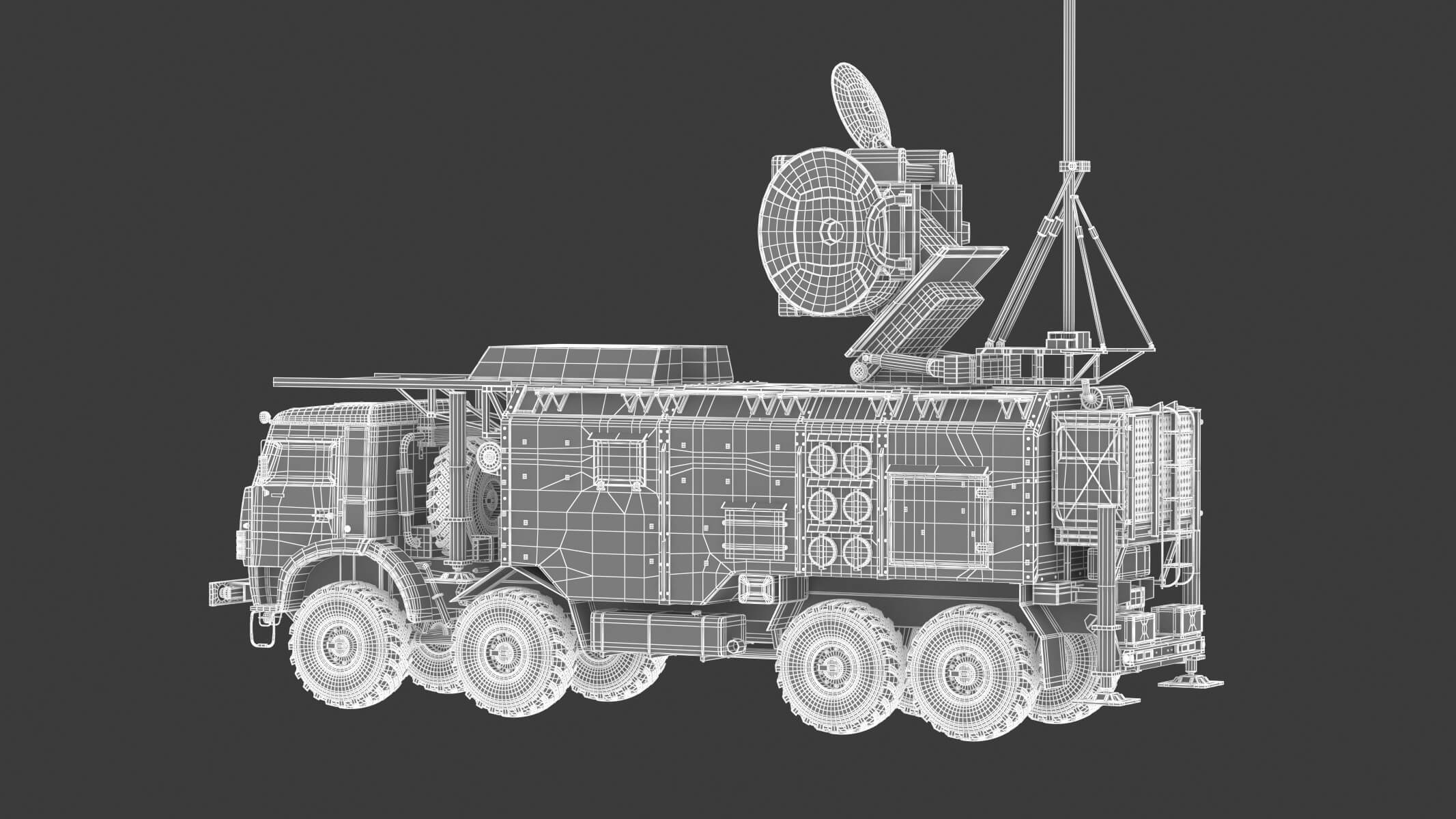 Krasukha Electronic Warfare System - 3D Model by frezzy