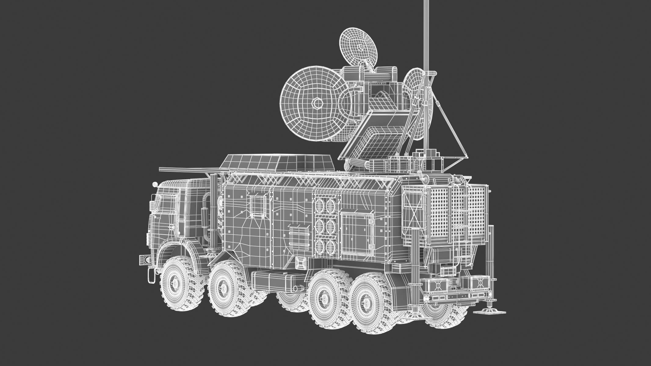 Krasukha Electronic Warfare System - 3D Model by frezzy