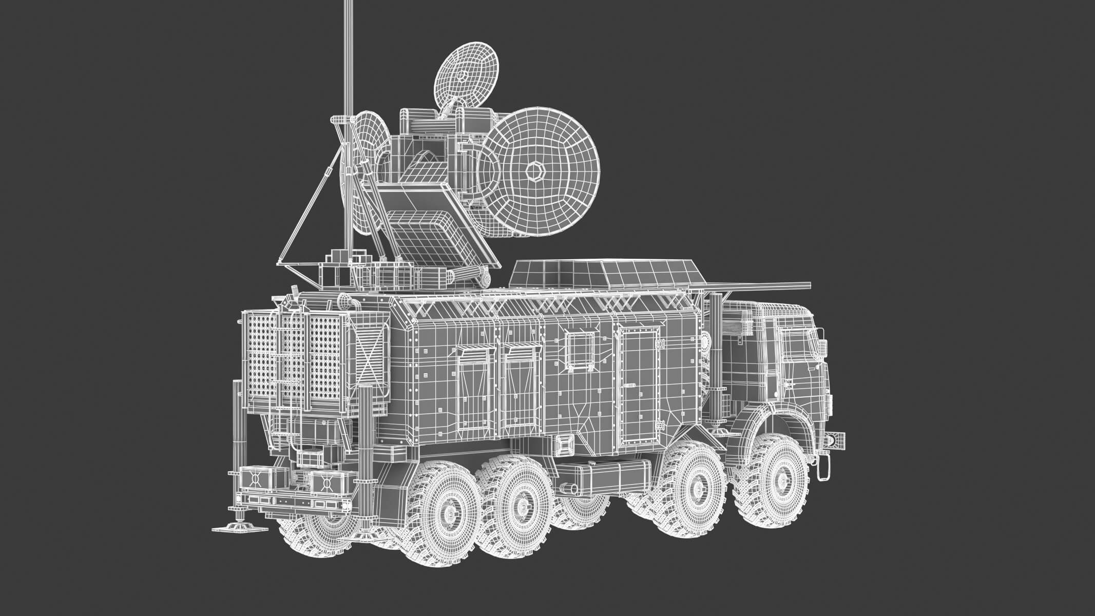 Krasukha Electronic Warfare System - 3D Model by frezzy