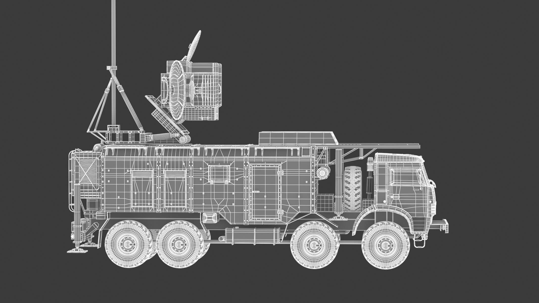Krasukha Electronic Warfare System - 3D Model by frezzy