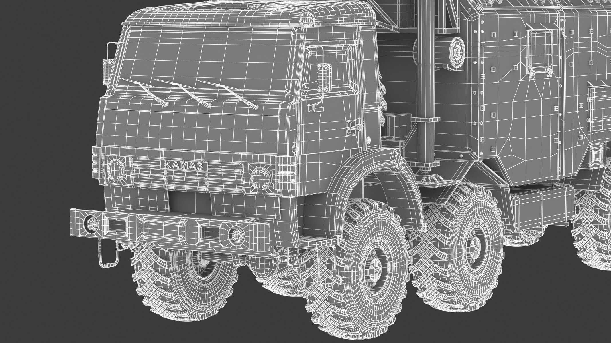 Krasukha Electronic Warfare System - 3D Model by frezzy