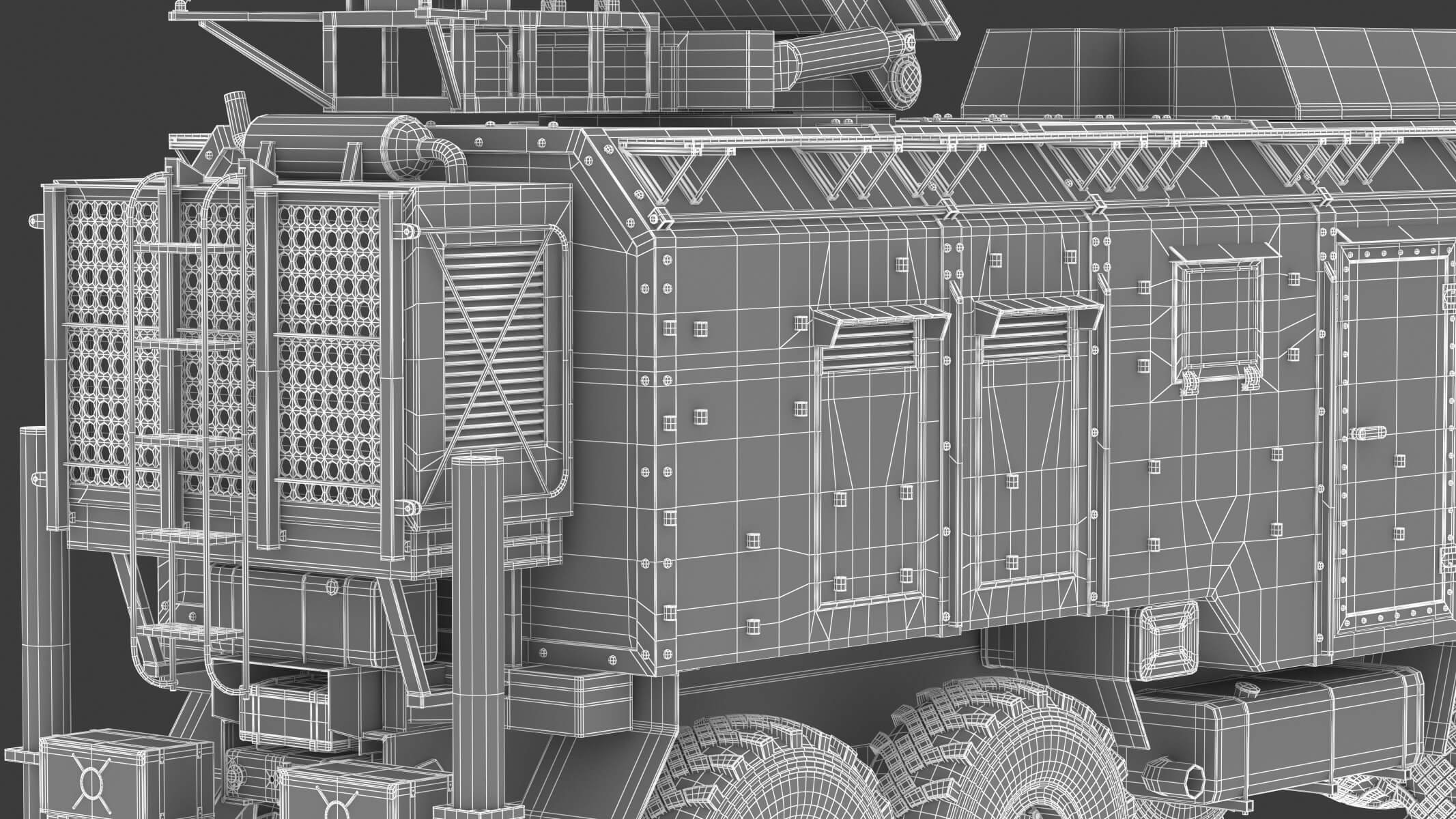 Krasukha Electronic Warfare System - 3D Model by frezzy