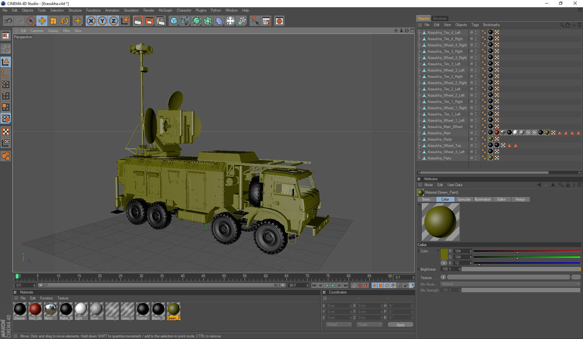 Krasukha Electronic Warfare System - 3D Model by frezzy