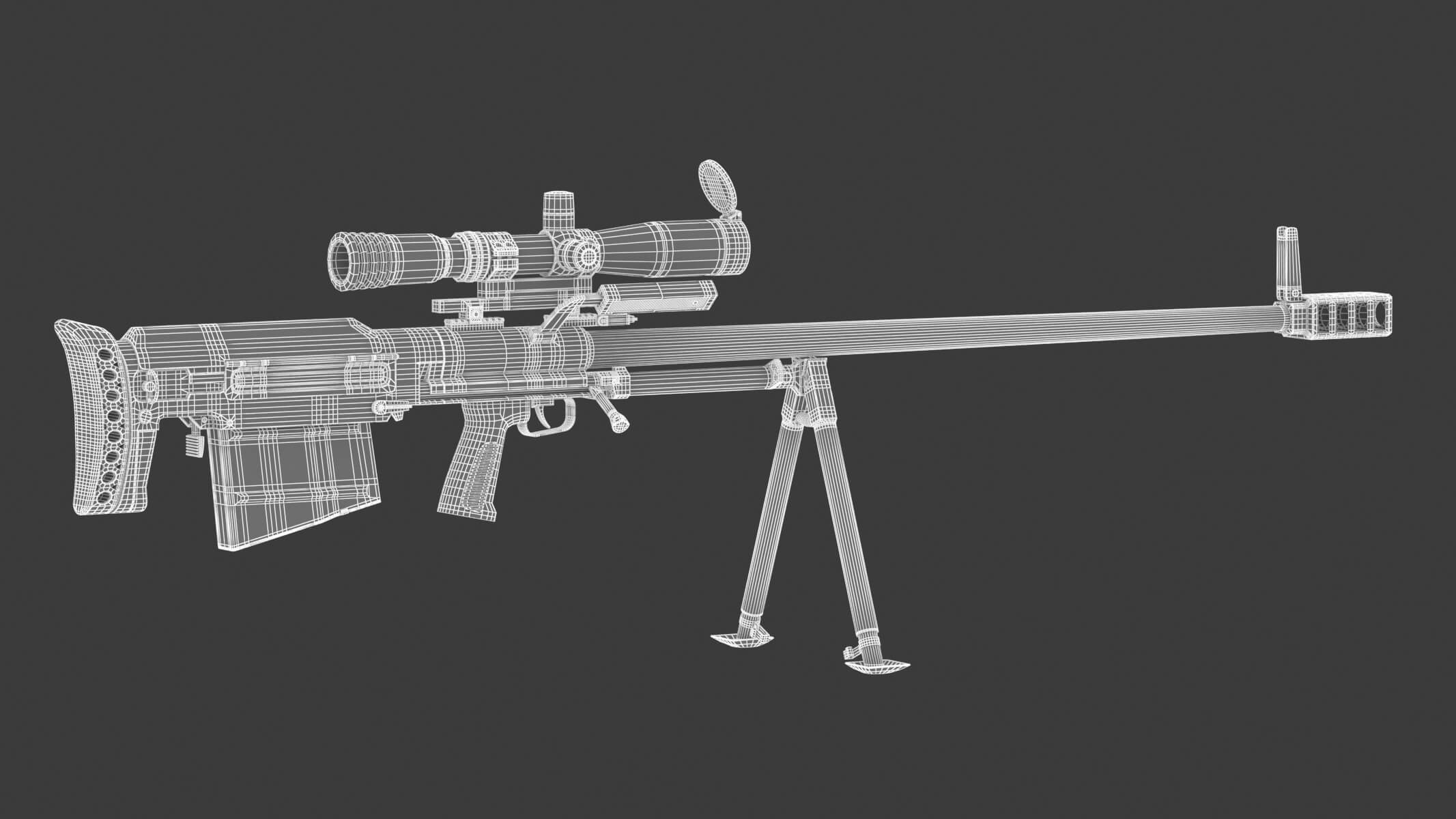 KSVK 12.7 - 3D Model by frezzy
