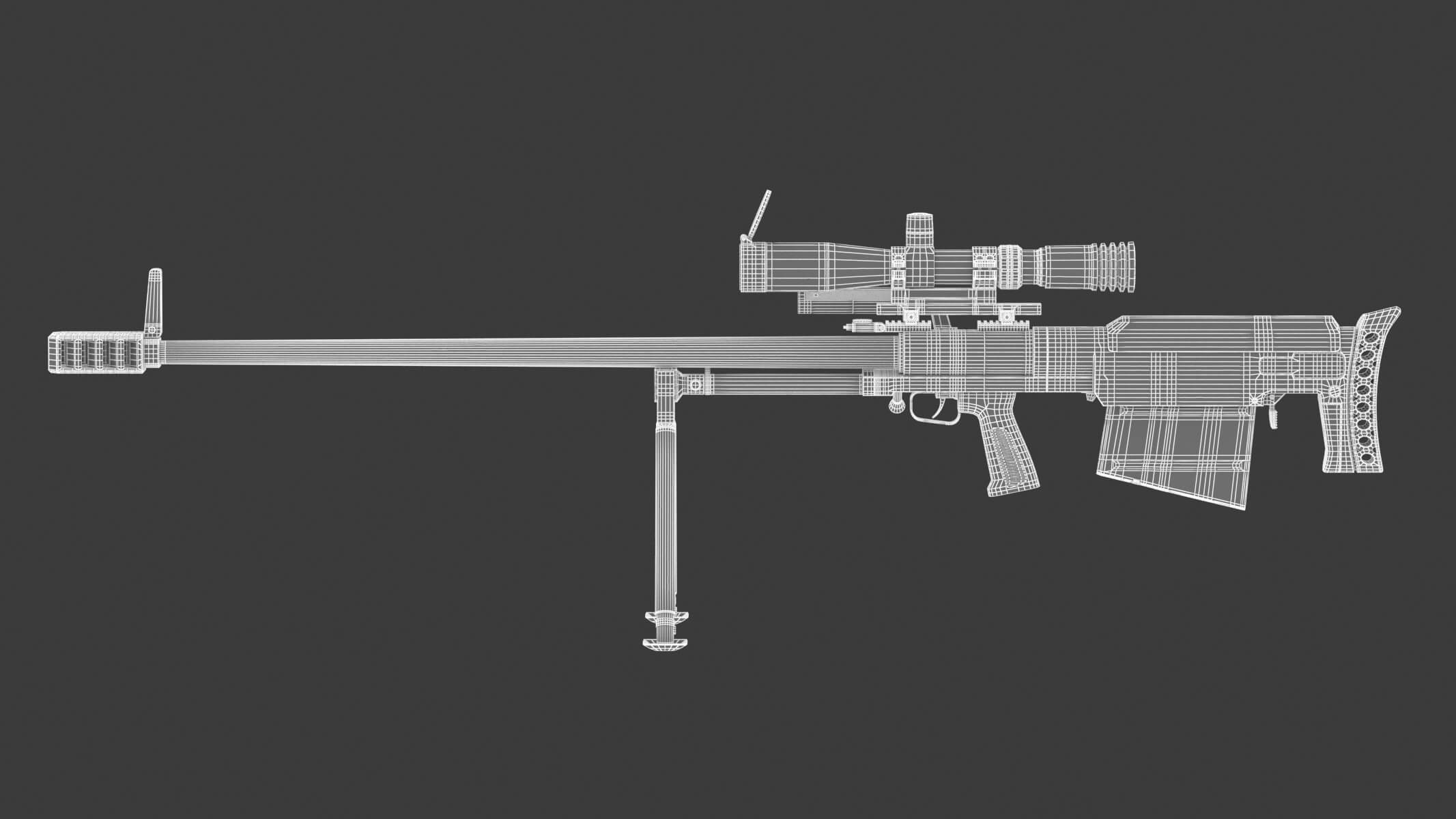 KSVK 12.7 - 3D Model by frezzy