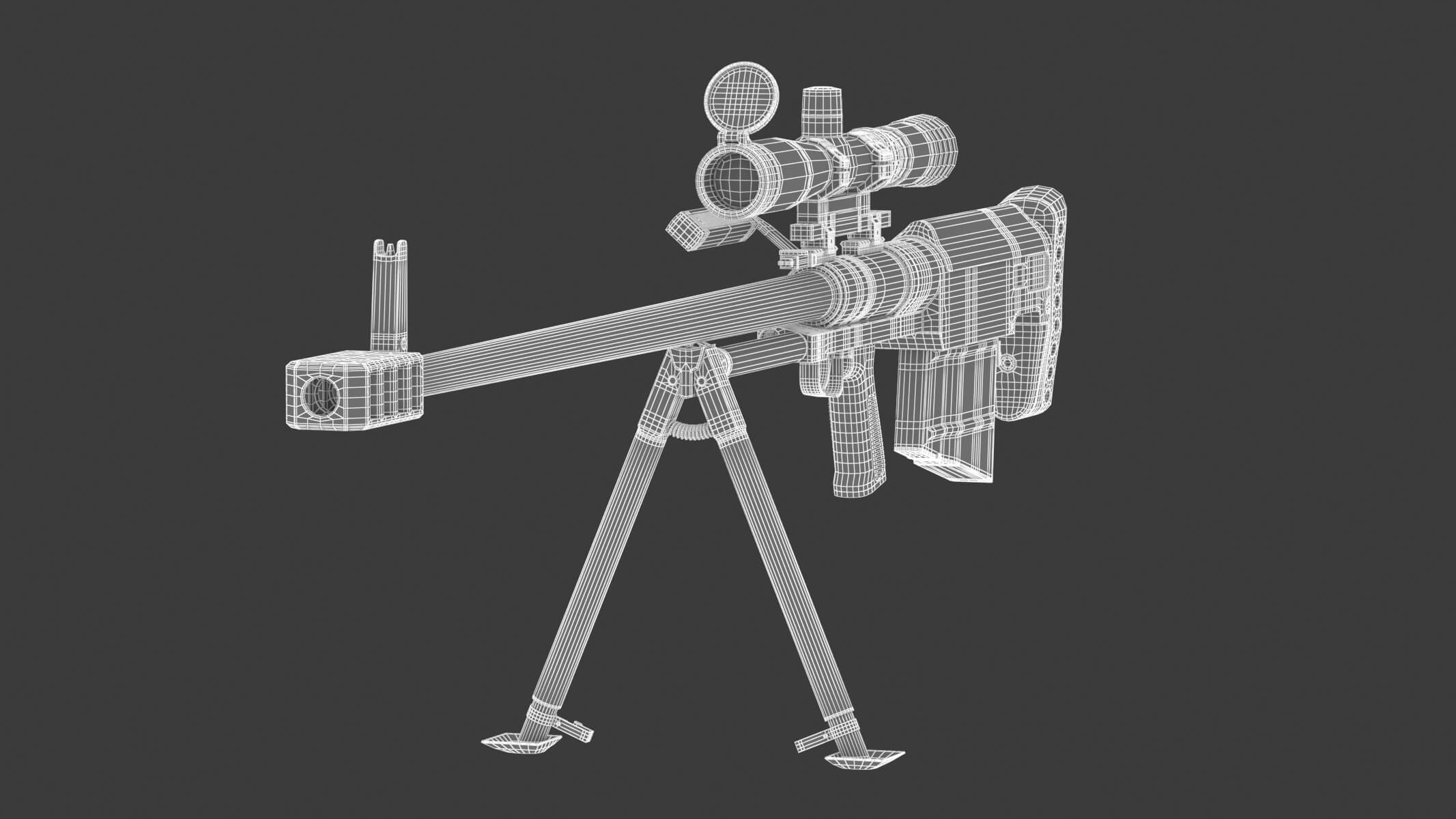 KSVK 12.7 - 3D Model by frezzy