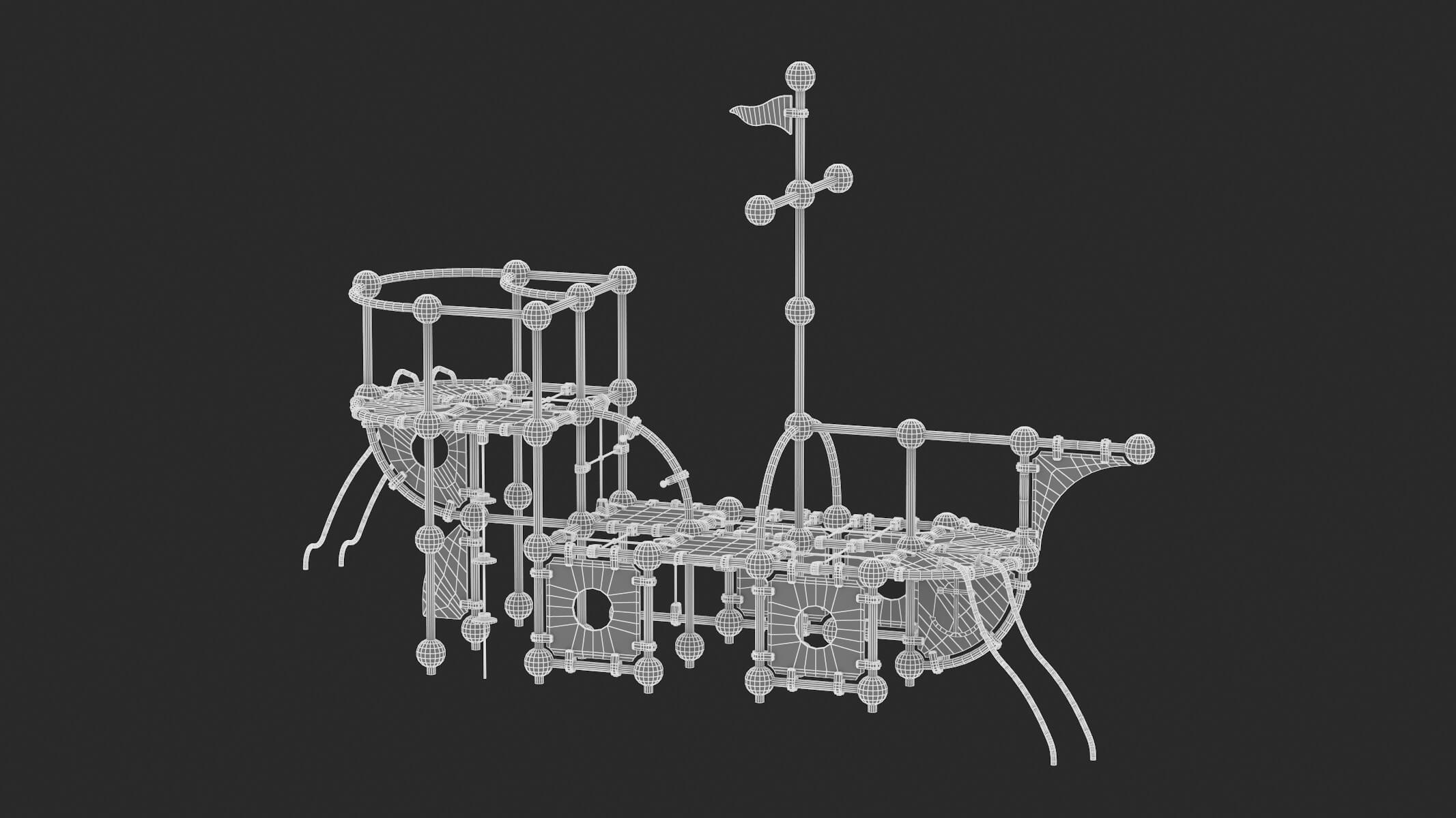 Lappset Carraxx Play Ship - 3D Model by frezzy