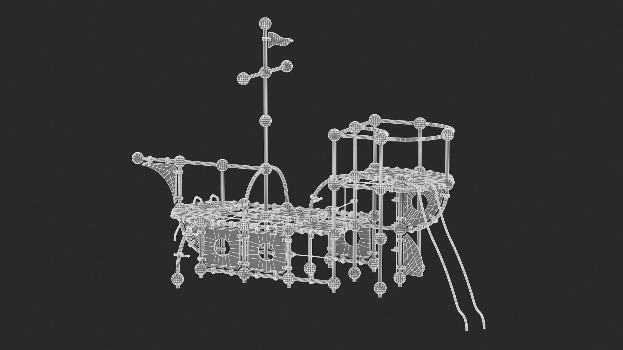 Lappset Carraxx Play Ship - 3D Model by frezzy
