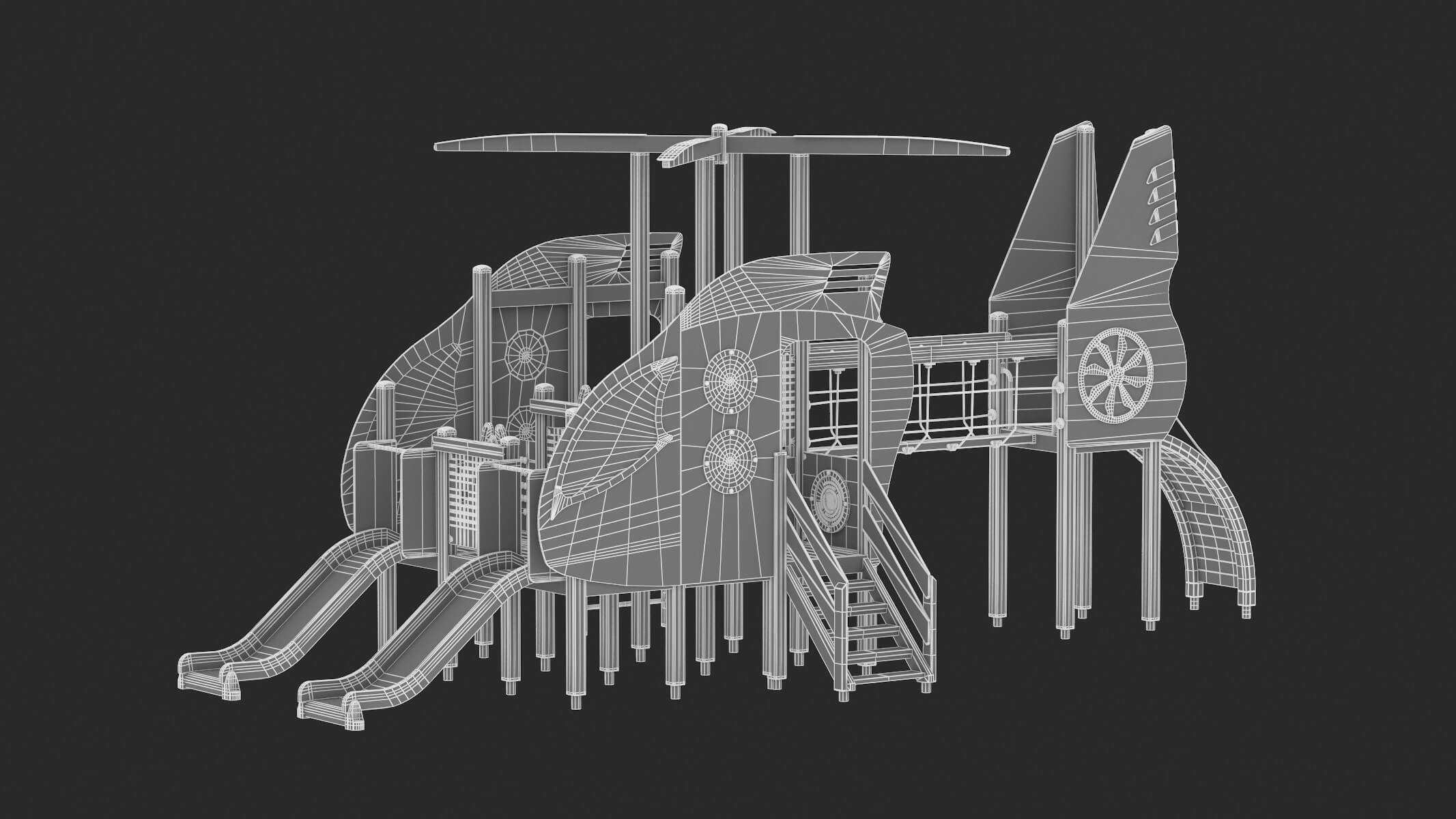 Lappset Helicopter - 3D Model by frezzy