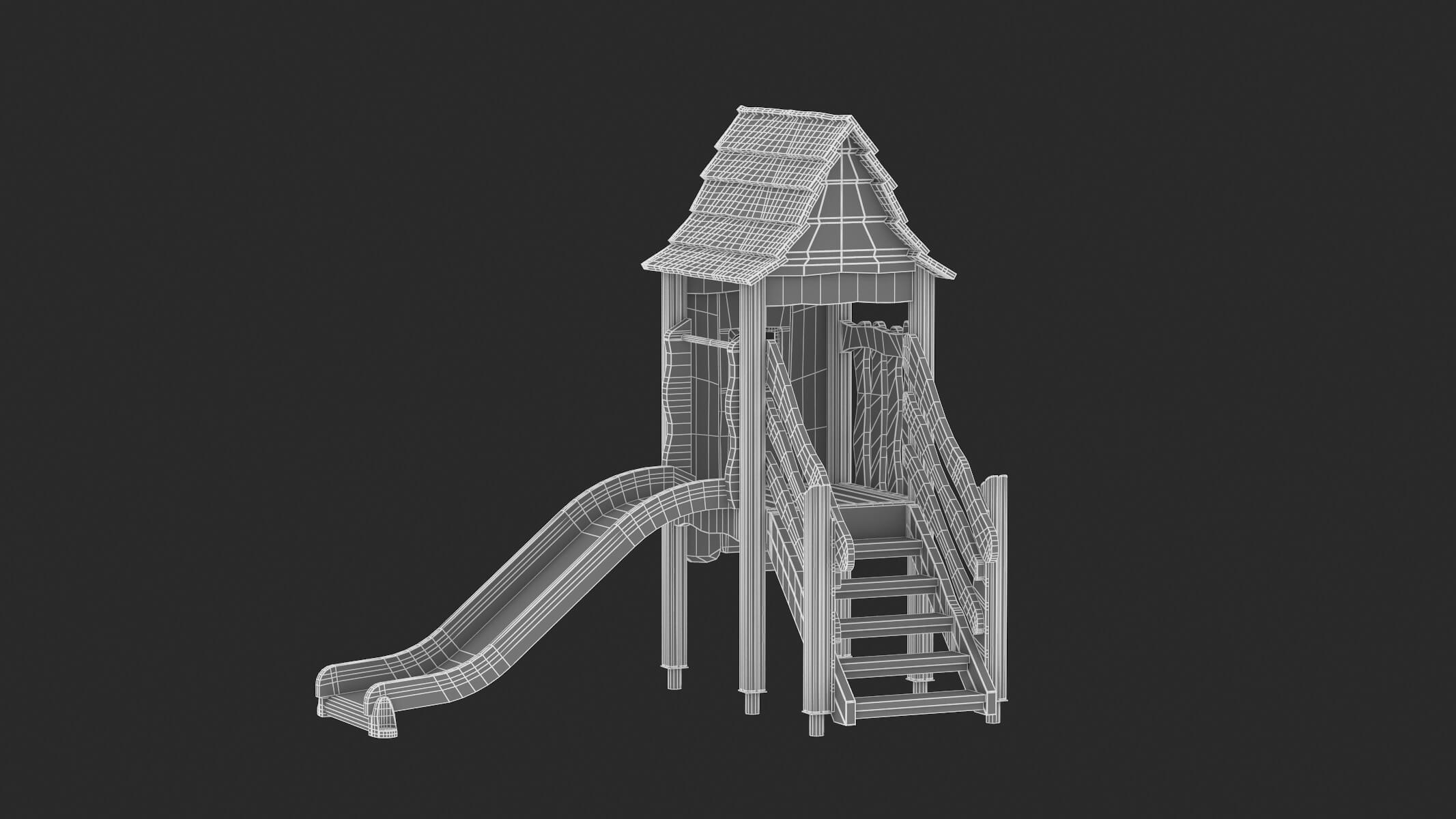 Lappset Hide and Slide - 3D Model by frezzy