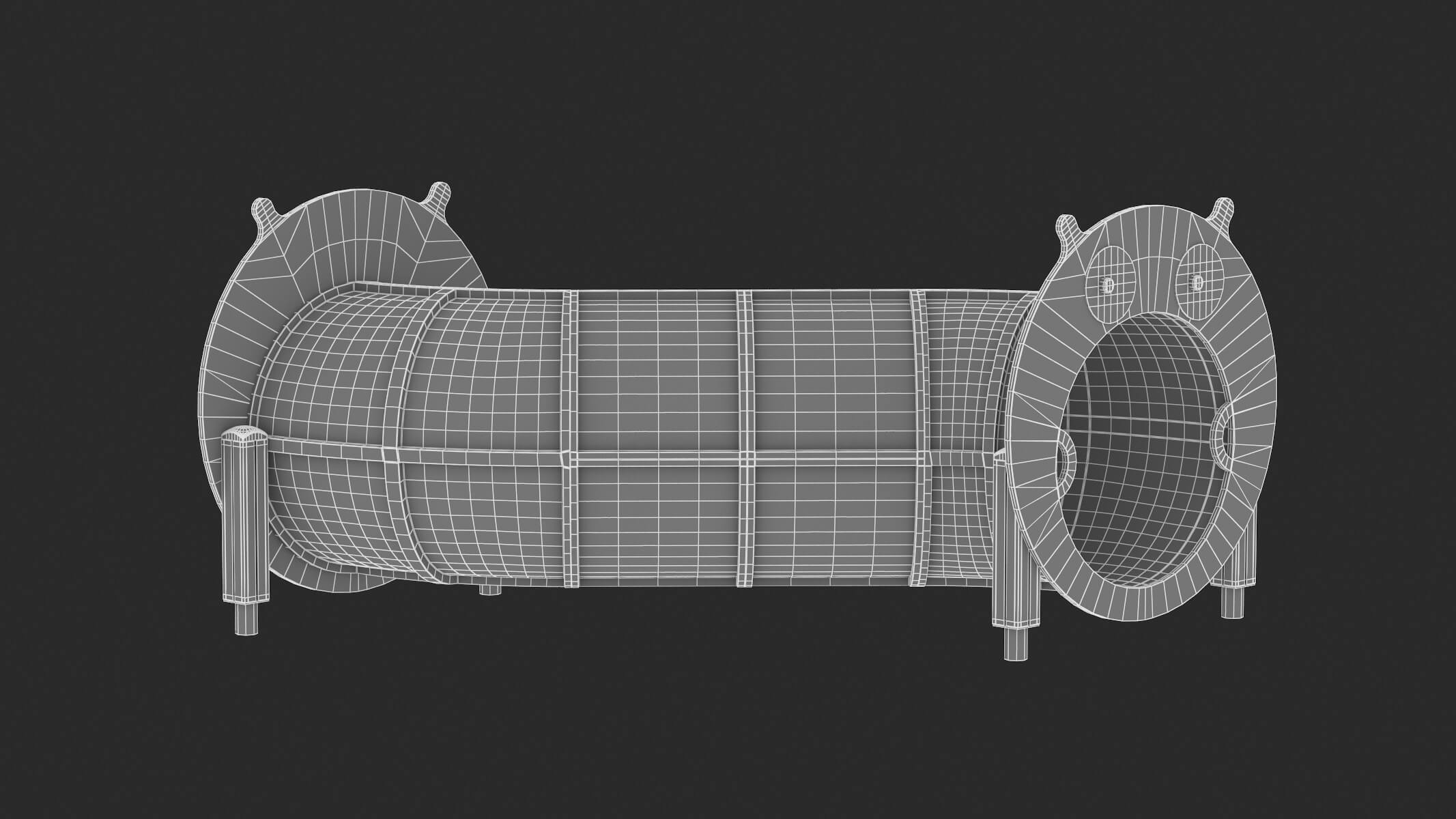Lappset Long Tube Tunnel - 3D Model by frezzy