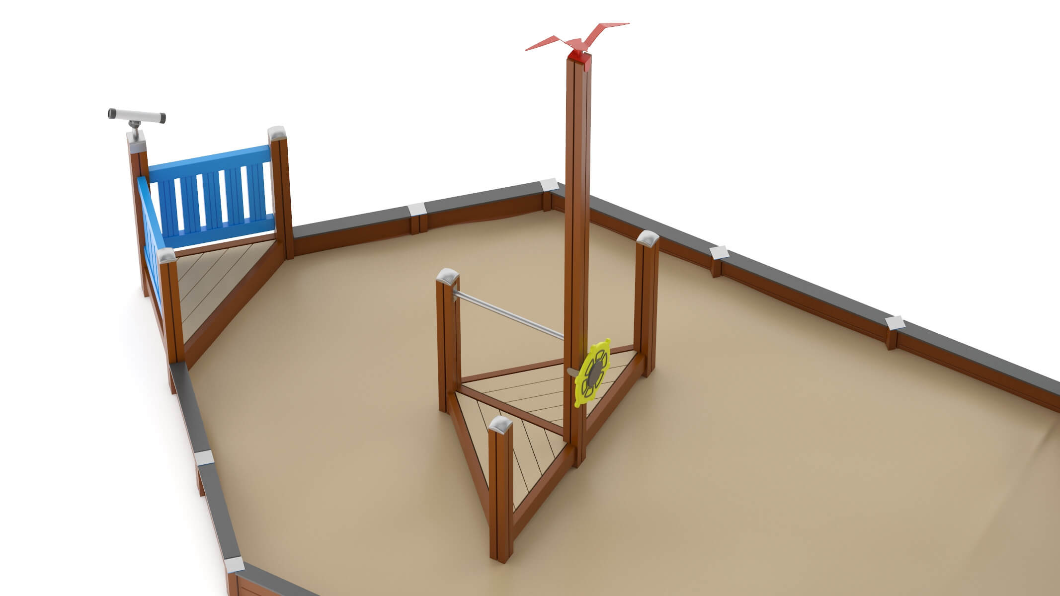 Lappset Sandbox Boat - 3D Model by frezzy