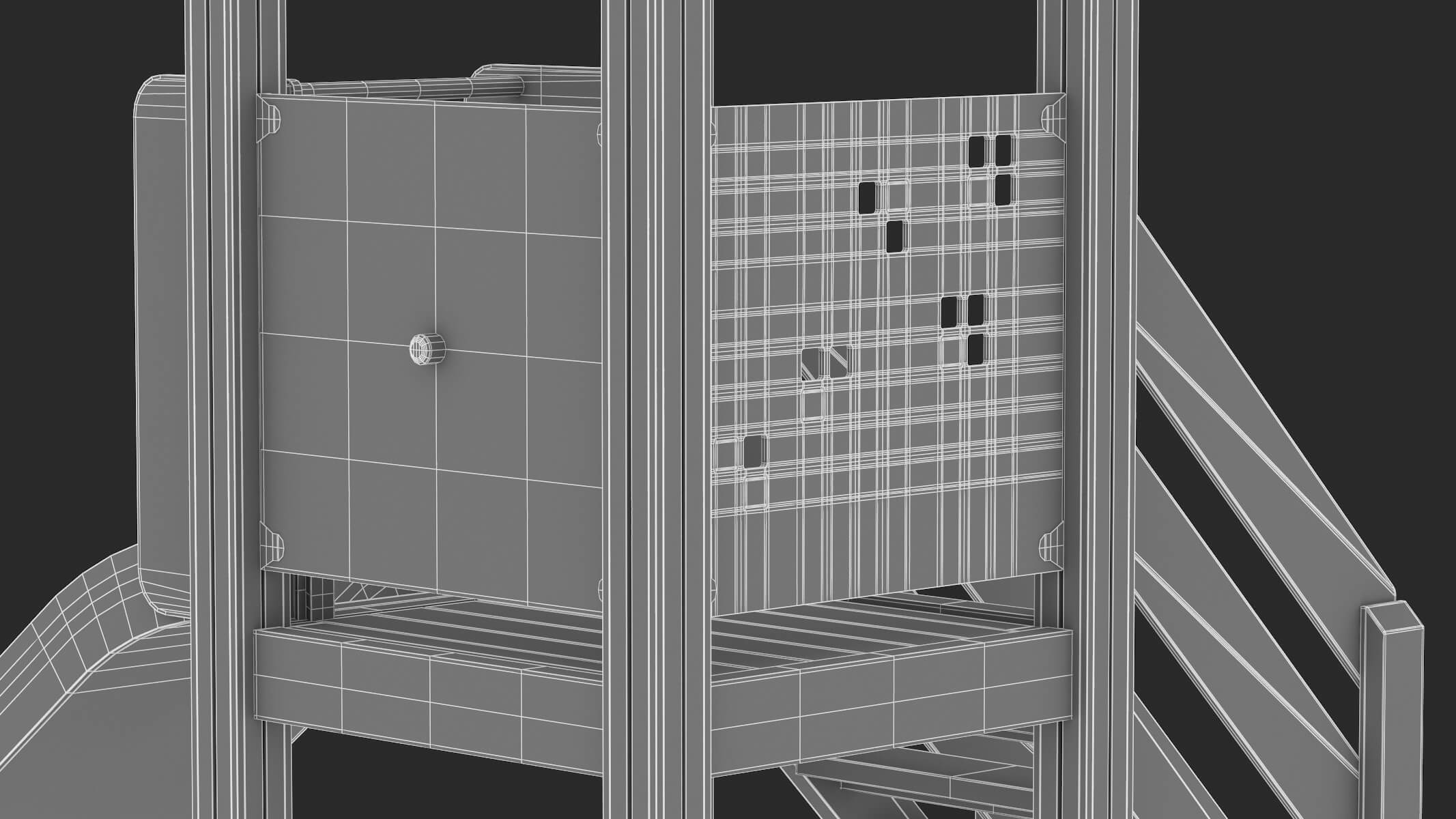 Lappset Tower and Slide - 3D Model by frezzy