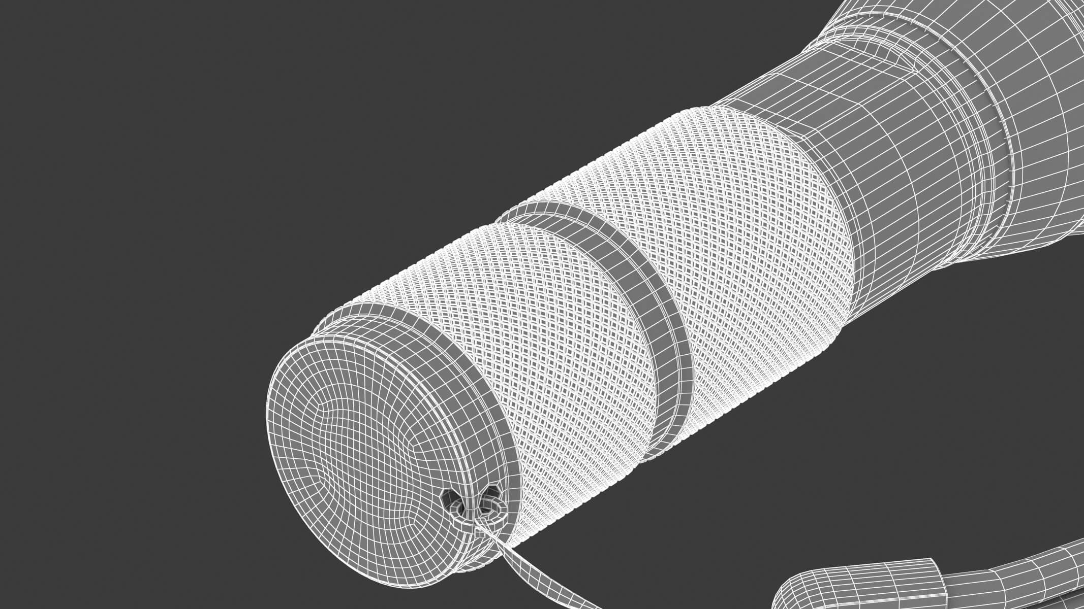 LED Tactical Flashlight - 3D Model by frezzy