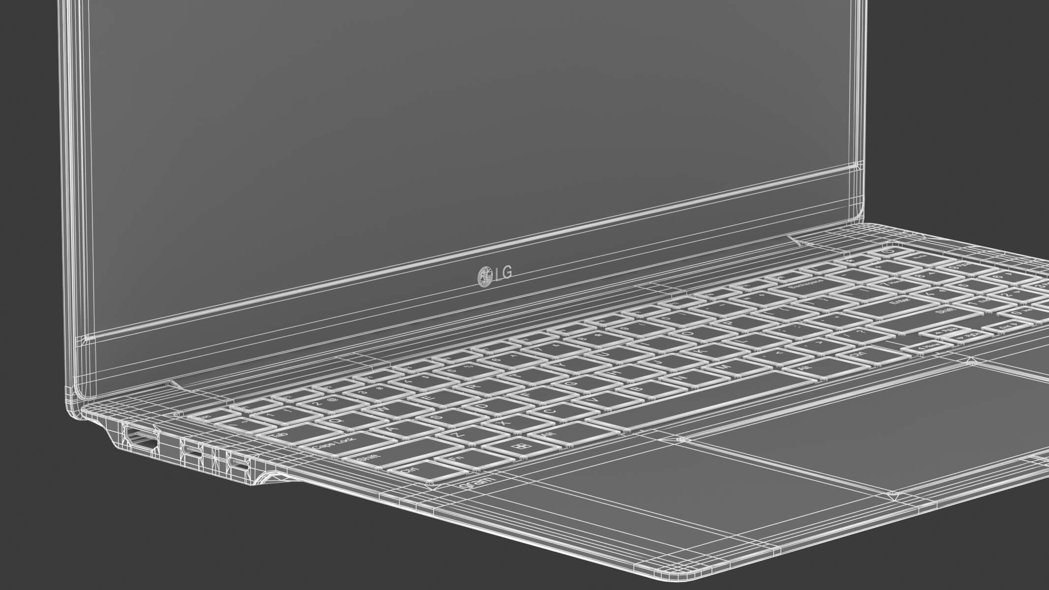 LG Gram Pro 16 - 3D Model by frezzy