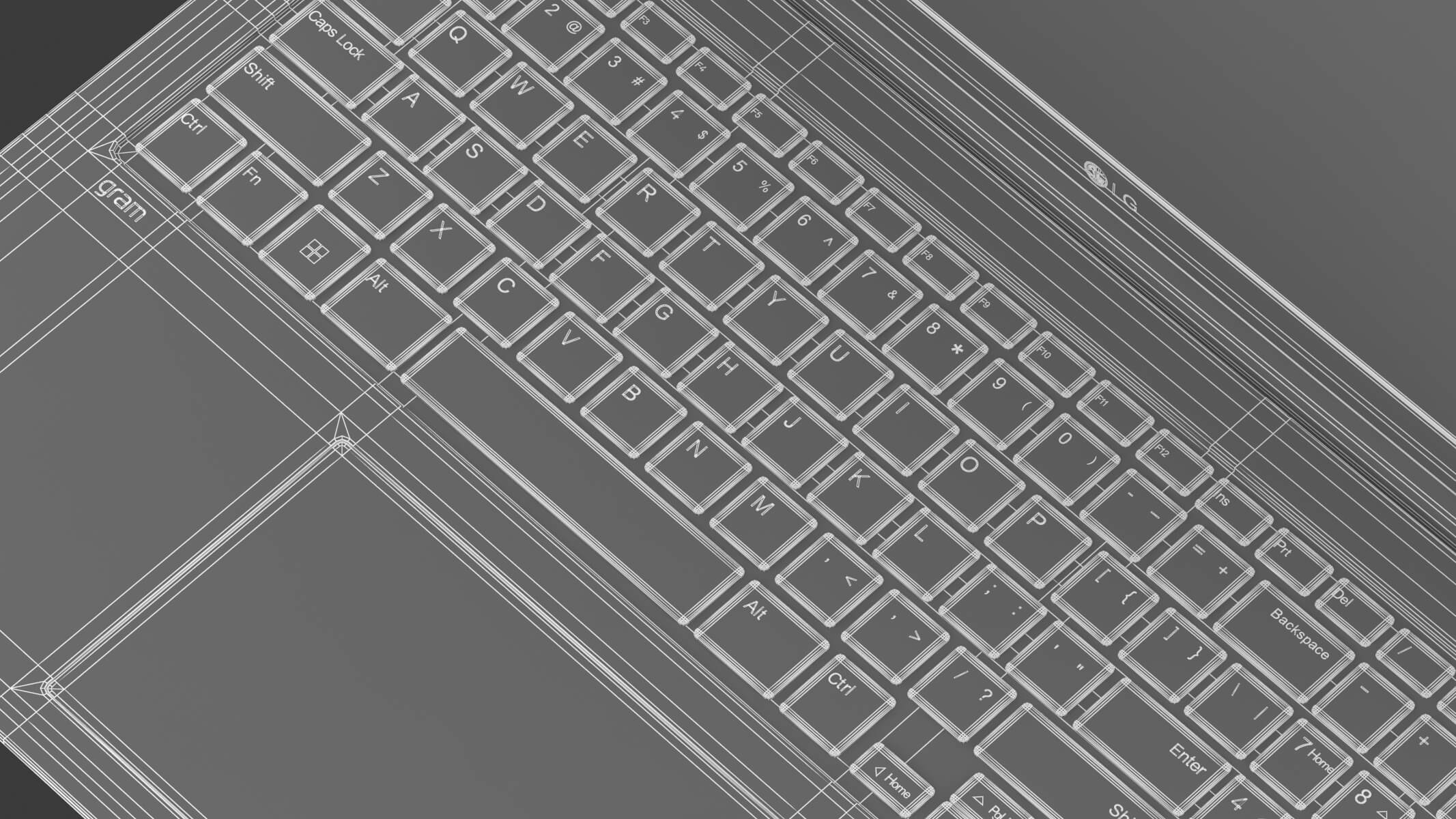 LG Gram Pro 16 - 3D Model by frezzy