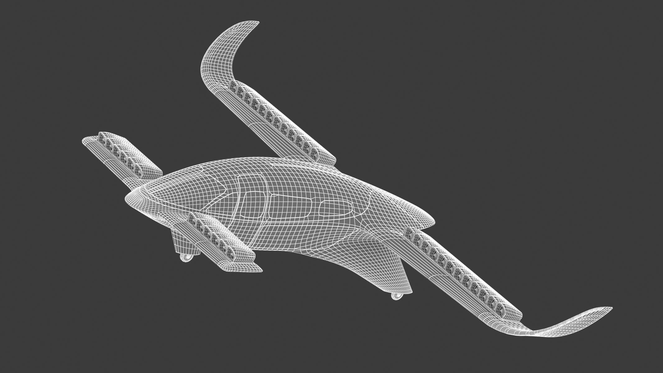 Lilium Jet Flying Taxi - 3D Model by frezzy