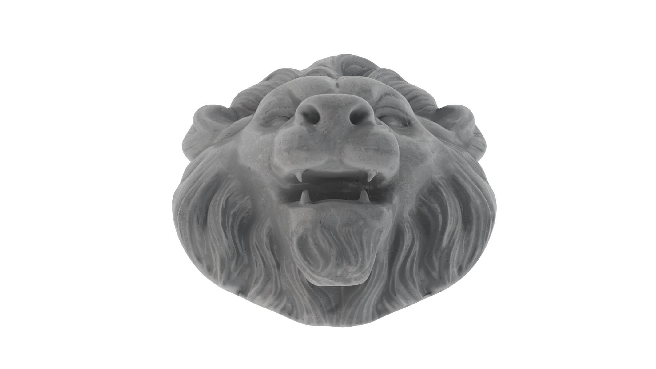 Lion Head 02 - 3D Model by frezzy