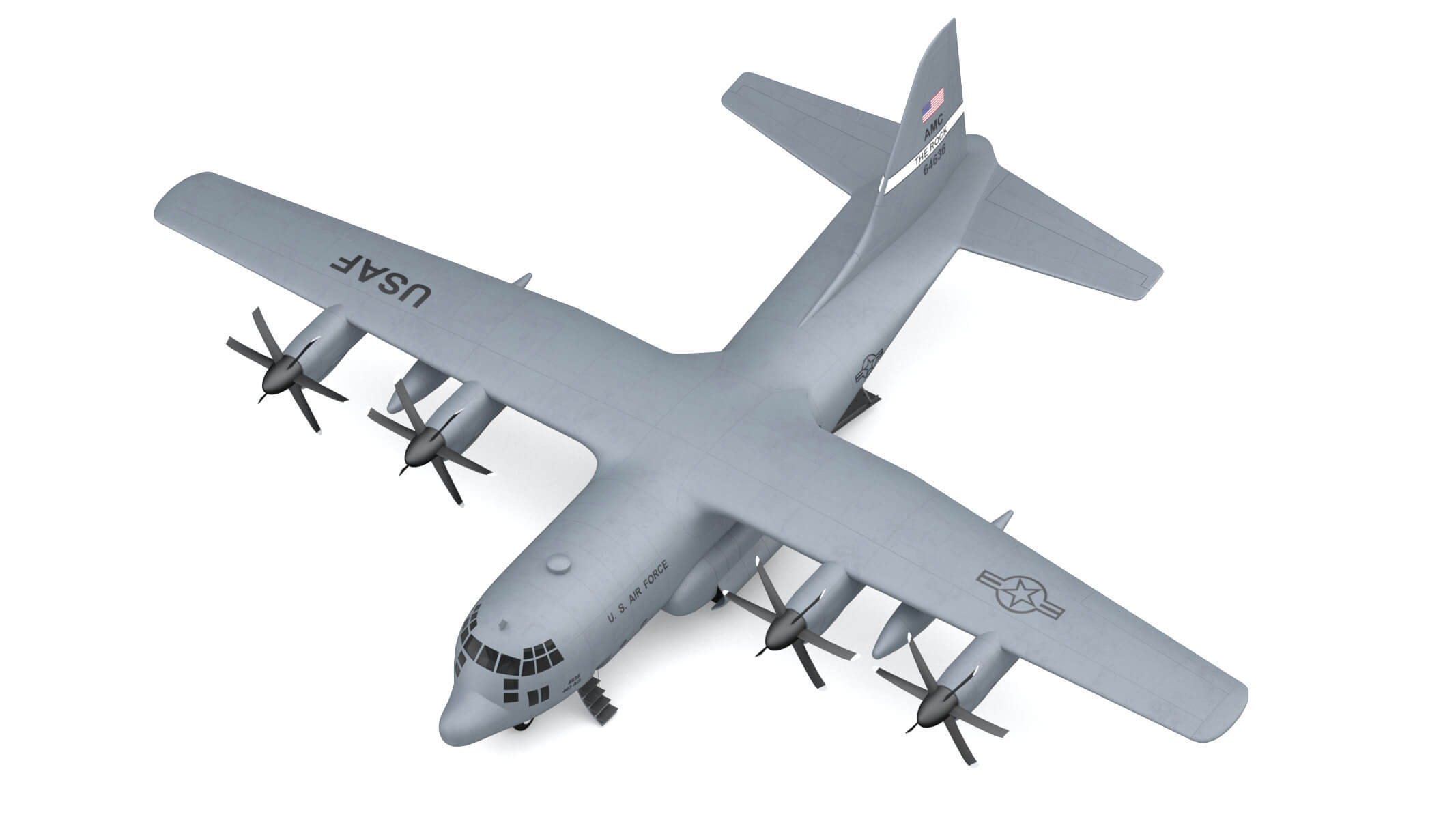 Lockheed C-130 Hercules 3D Model by frezzy