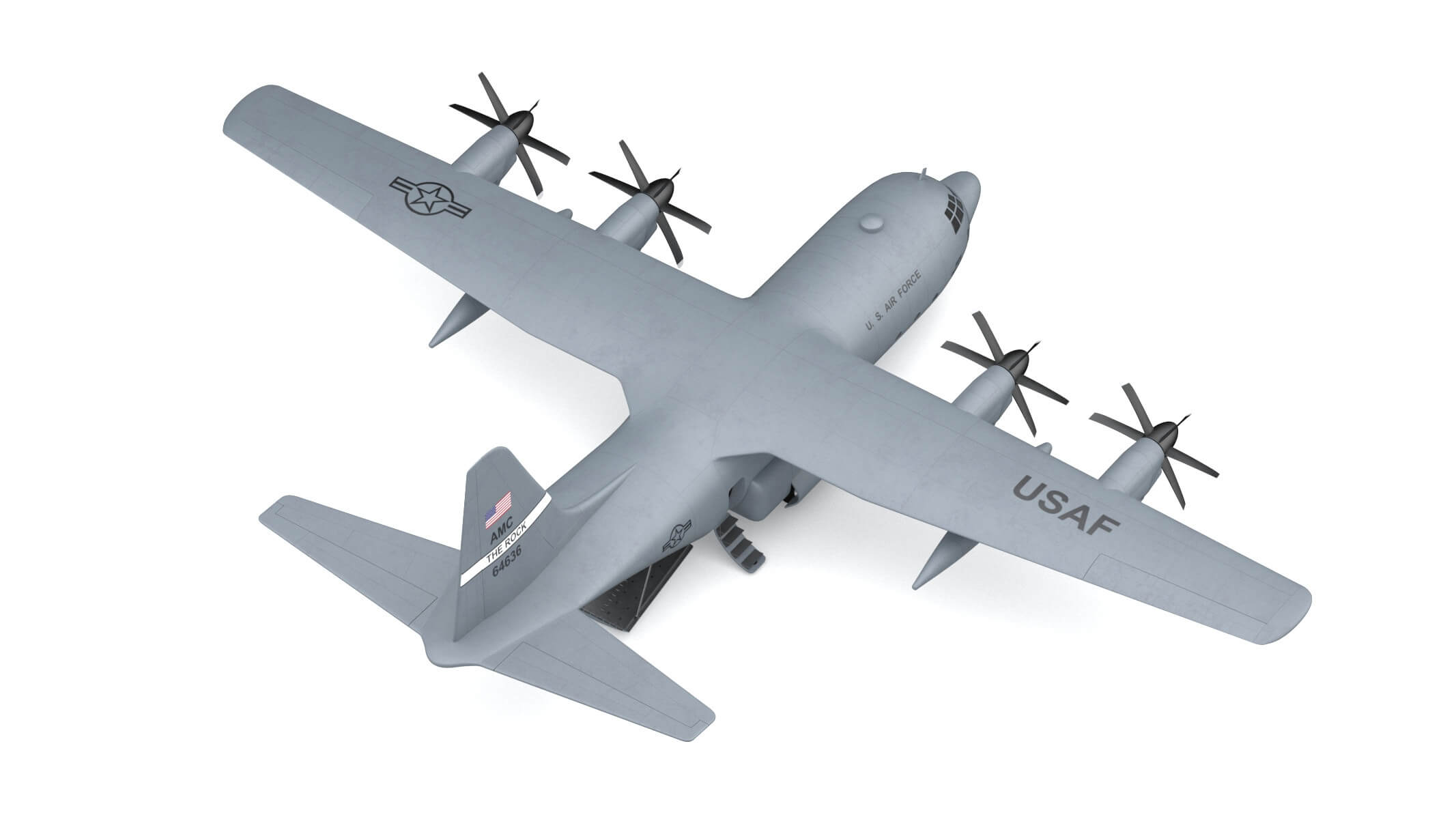 Lockheed C-130 Hercules 3D Model by frezzy