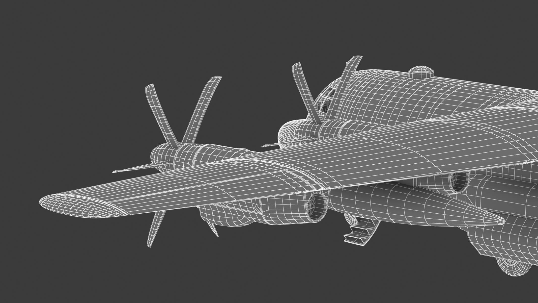 Lockheed C-130 Hercules 3D Model by frezzy